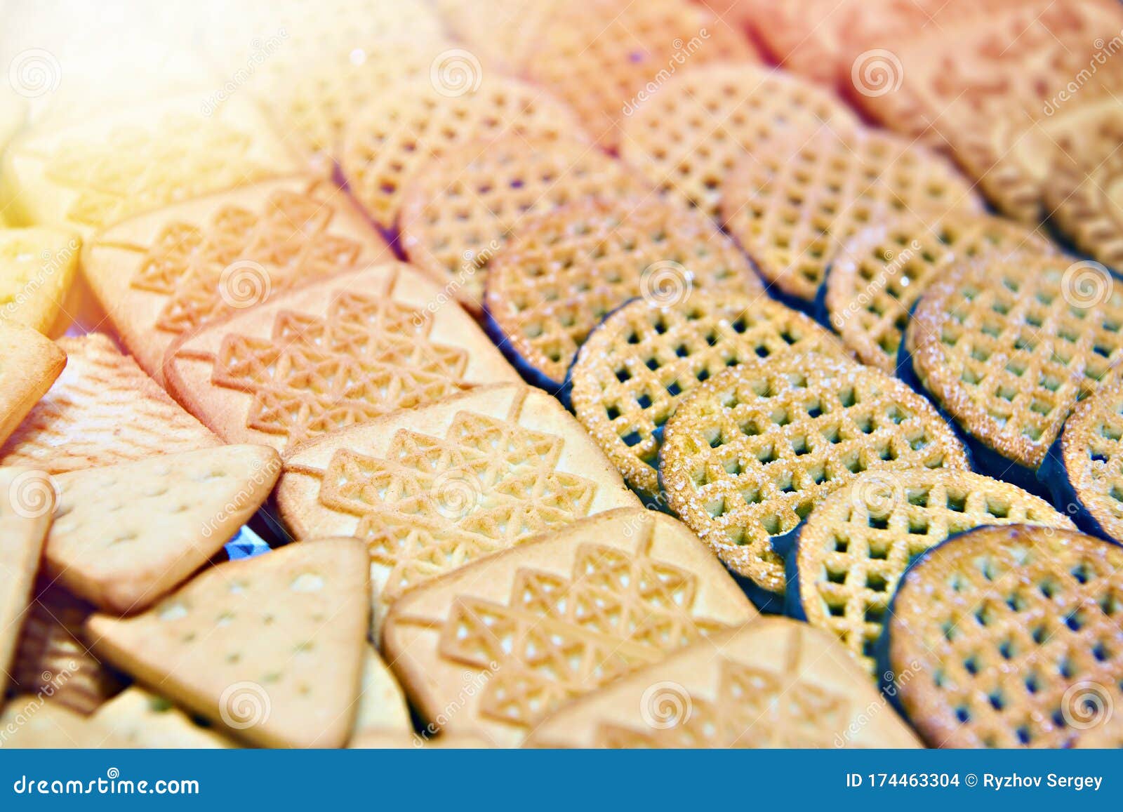 Cookies in store stock photo. Image of pastry, food - 174463304