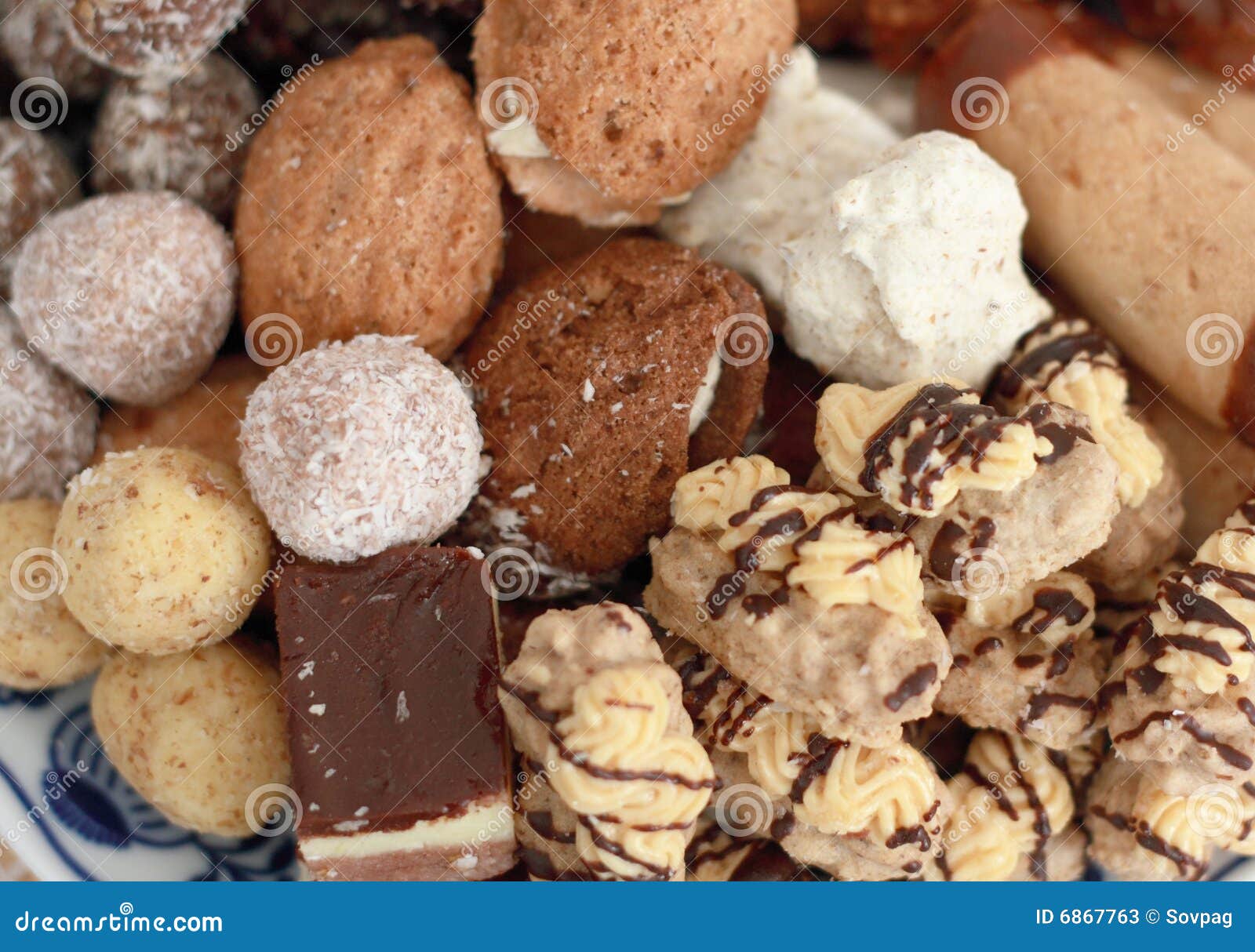 Cookies and sweets stock image. Image of chocolate, icing - 6867763