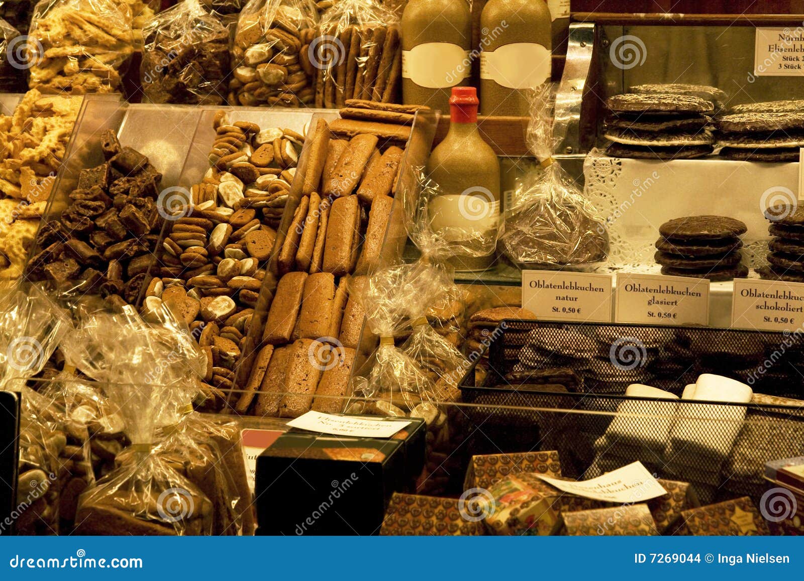 Cookies and Sweets in Store Stock Photo - Image of horizontal, food ...