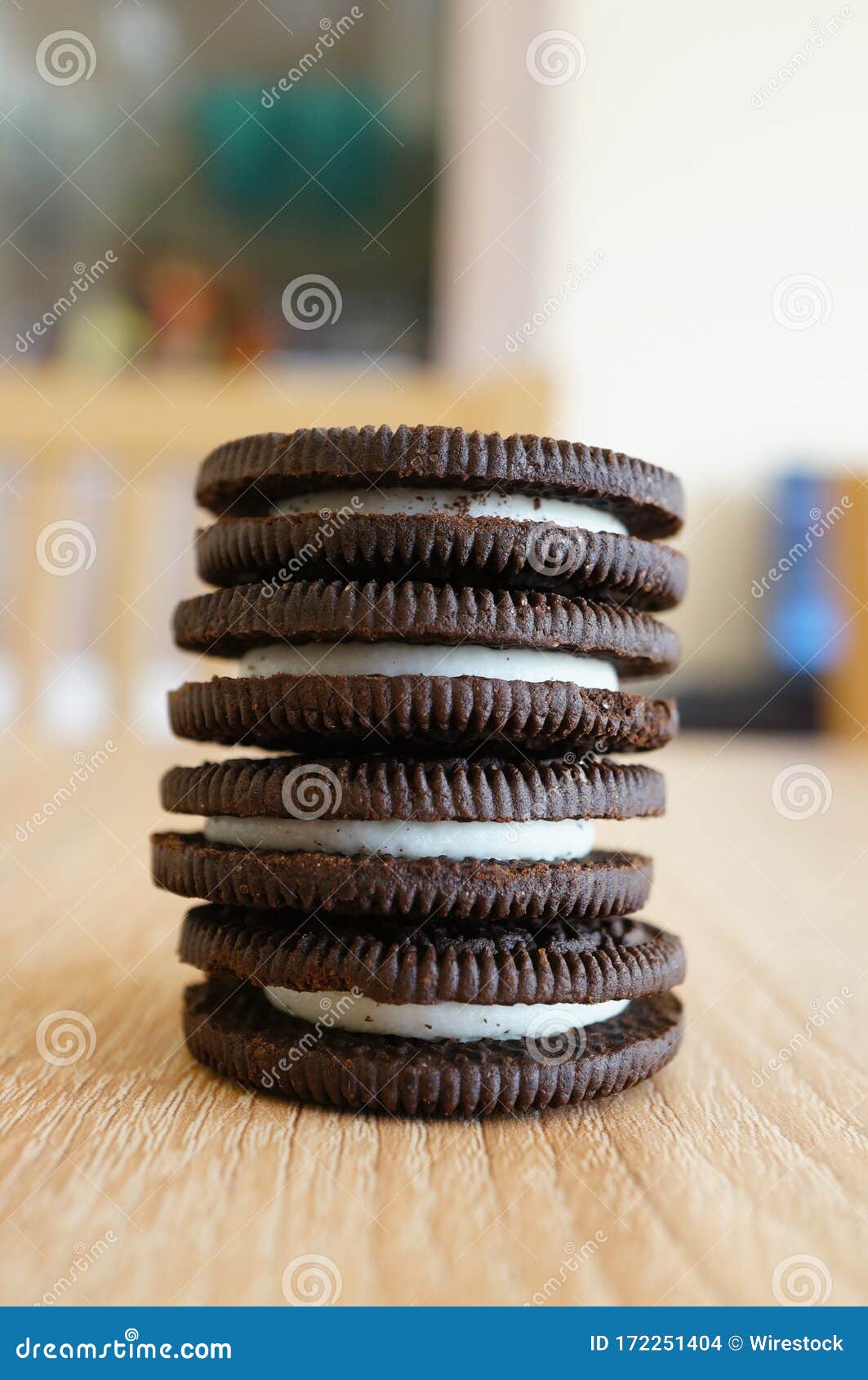 Cookies on Top of Each Other Put on the Table Stock Photo - Image of ...