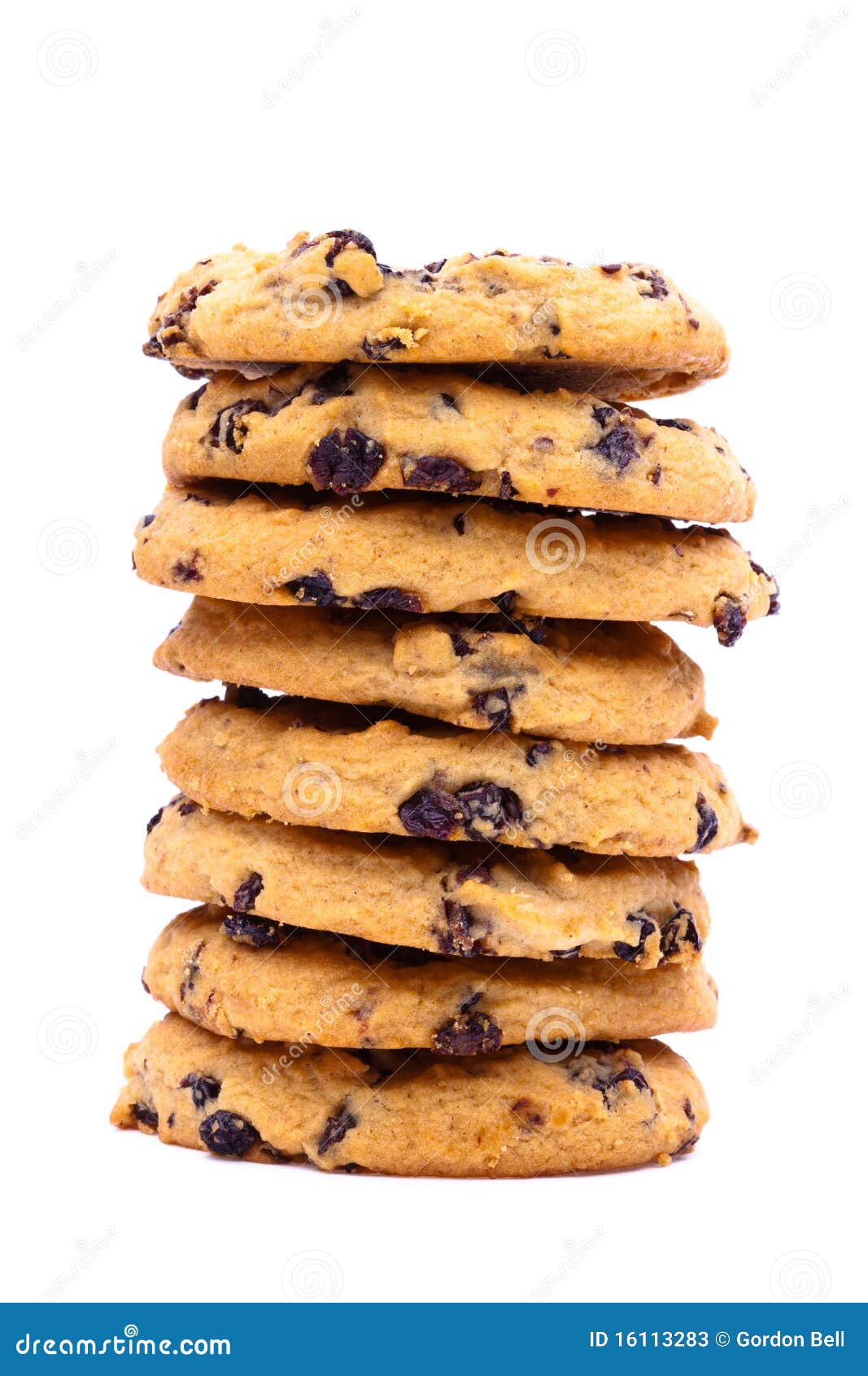 Cookies on White Background Stock Image - Image of snack, pile: 16113283