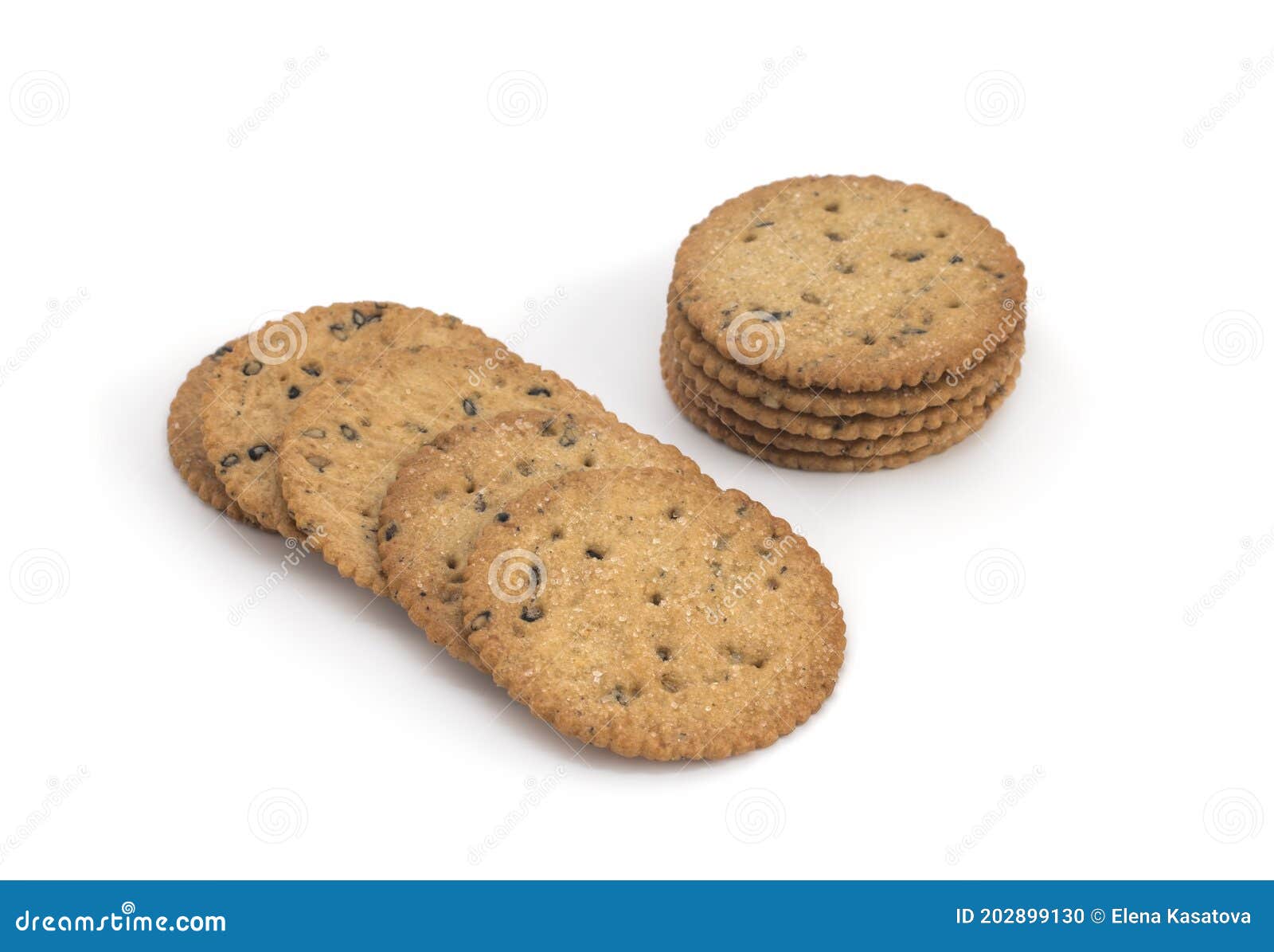 Cookies on a White Background Stock Photo - Image of gourmet, healthy ...
