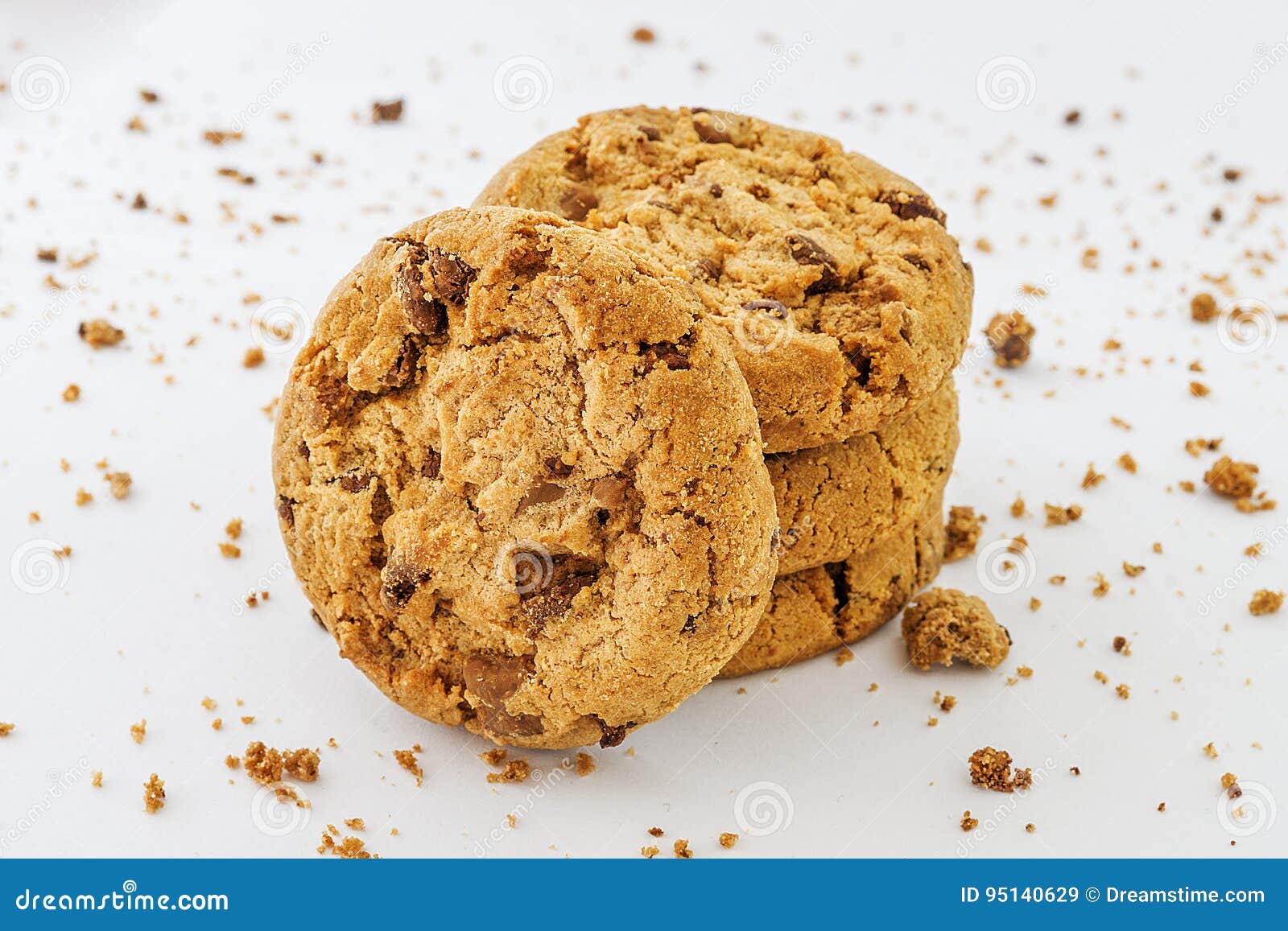 Cookies on the White Background Stock Image - Image of fresh, dessert ...