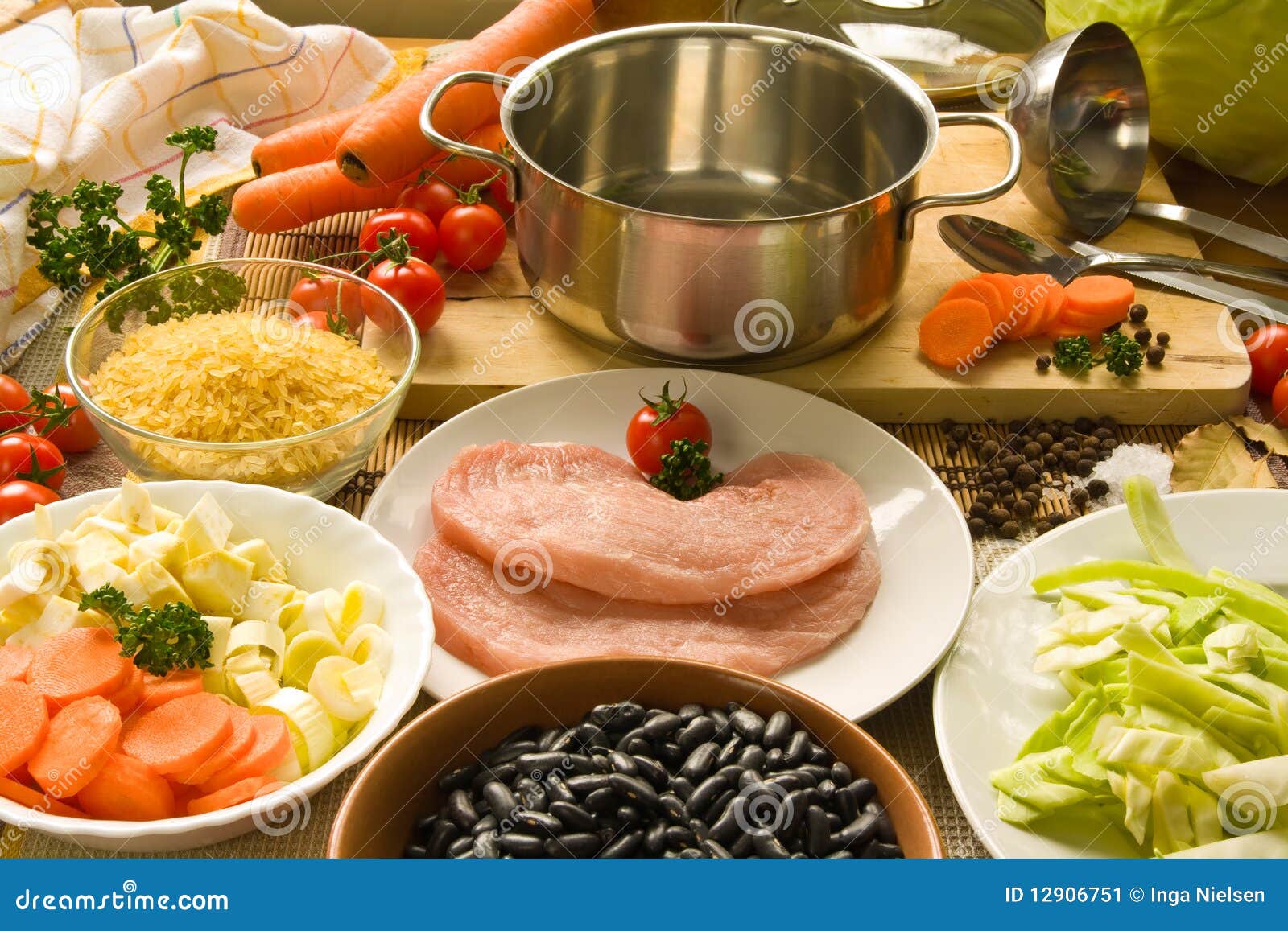 Cooking stock image. Image of preparing, ingredients - 12906751