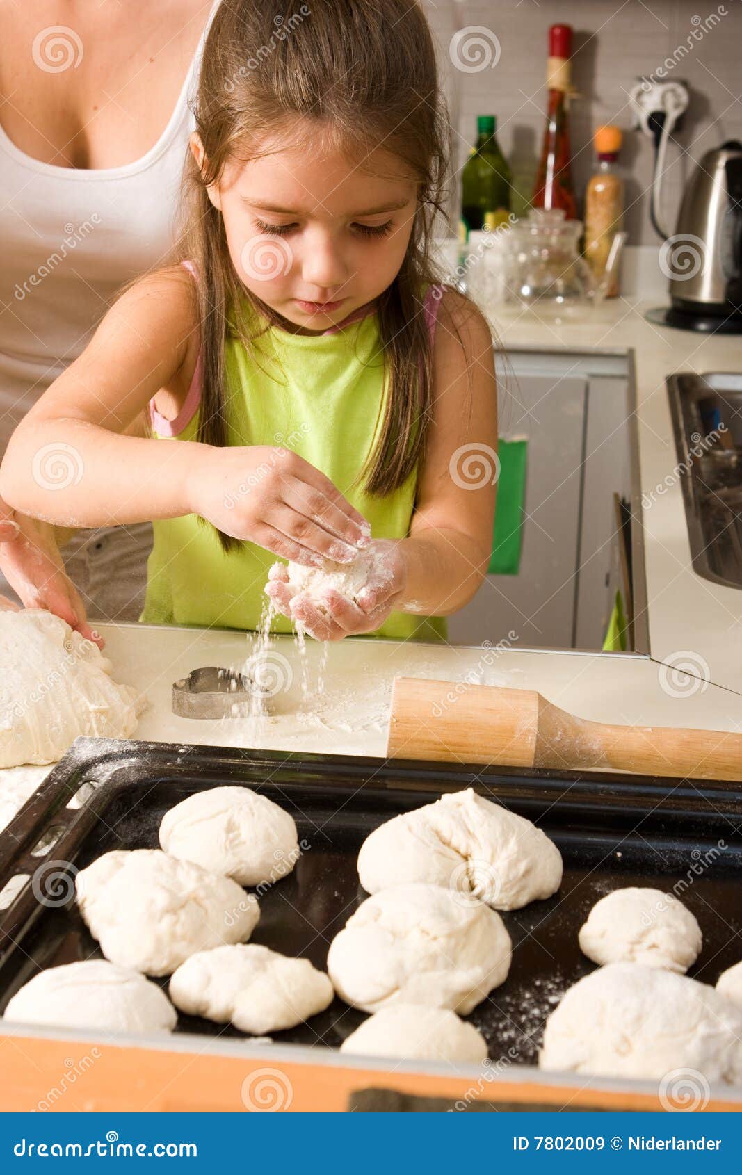 Cooking stock image. Image of cute, bakery, assistance - 7802009
