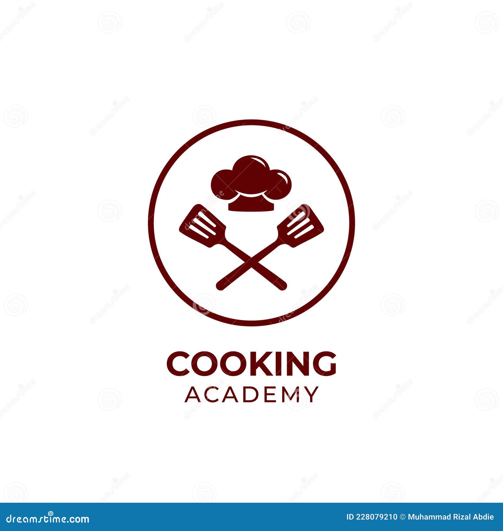 Cooking Academy Logo Template, Chef School Course Logo Icon with ...