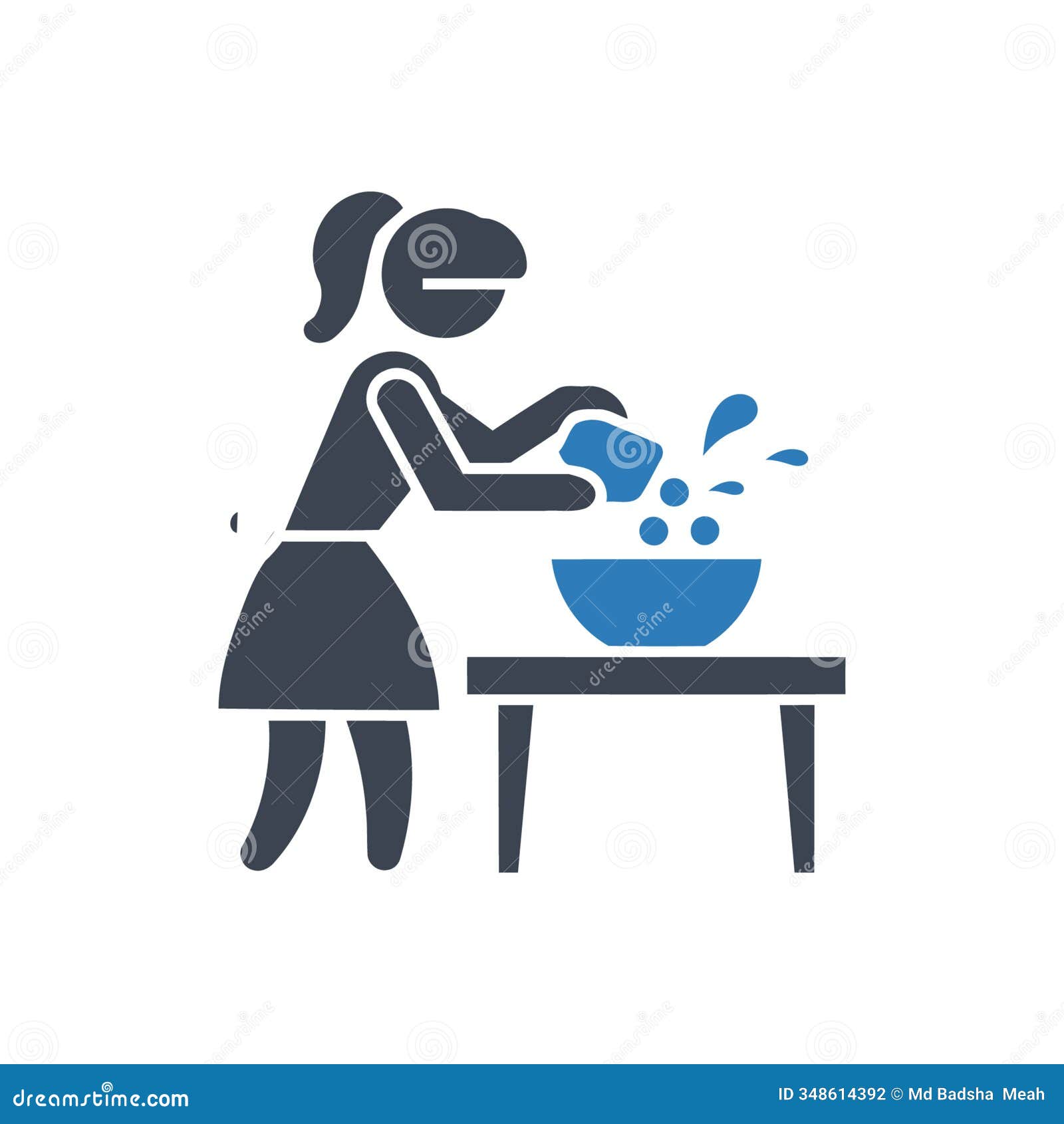 Cooking Activity icon stock illustration. Illustration of bowl - 348614392