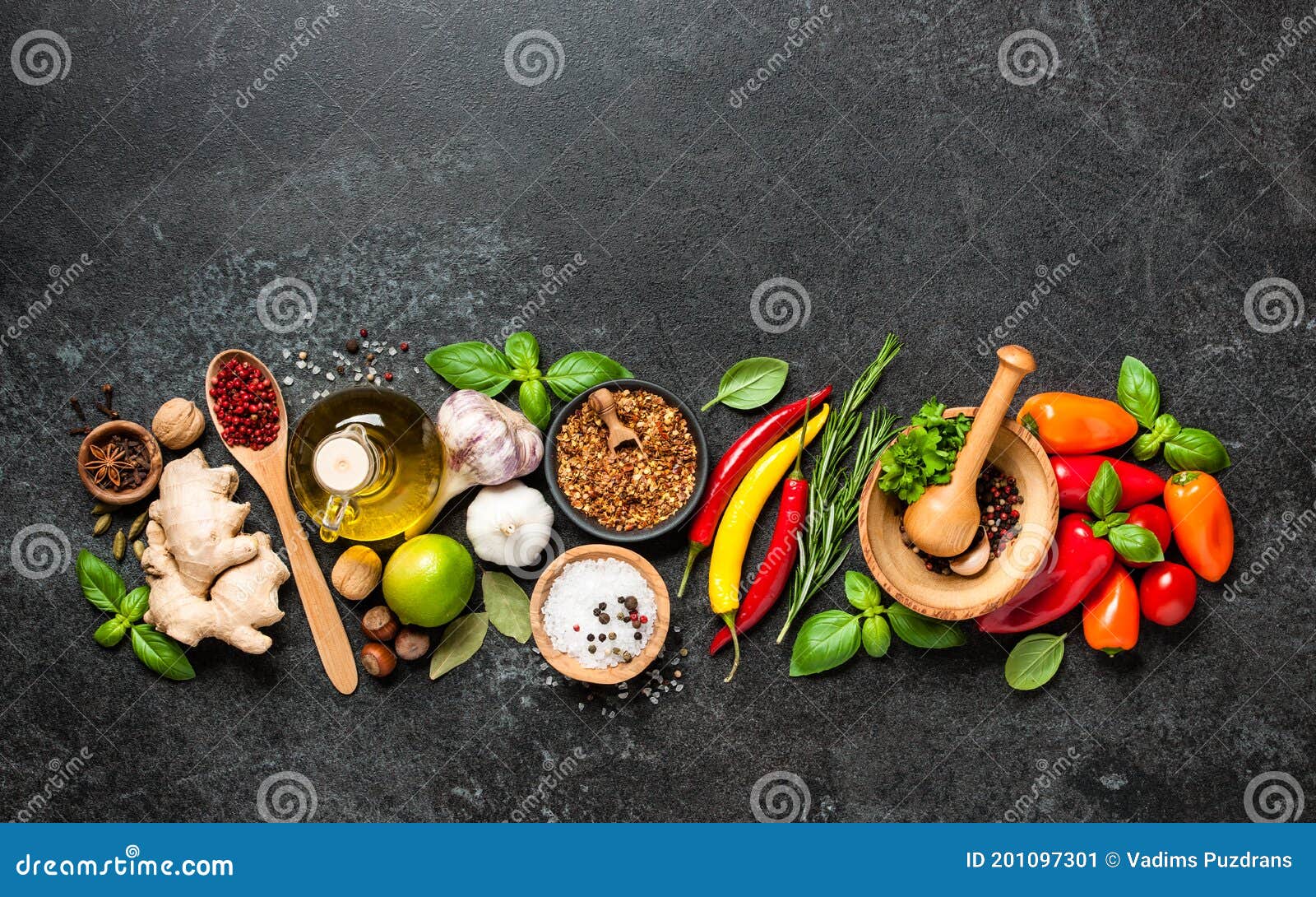 Cooking Background with Ingredients Stock Image - Image of cooking ...