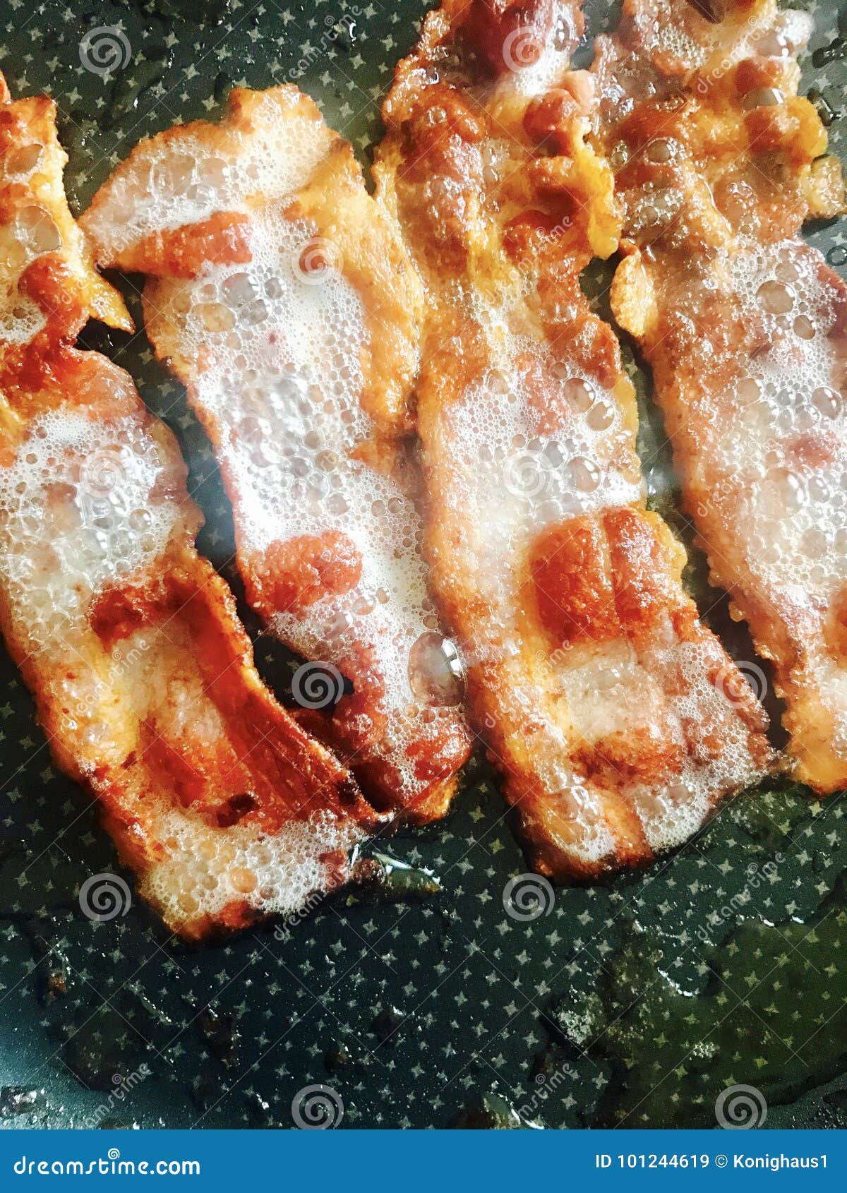 Cooking bacon stock image. Image of cooking, rasher - 101244619