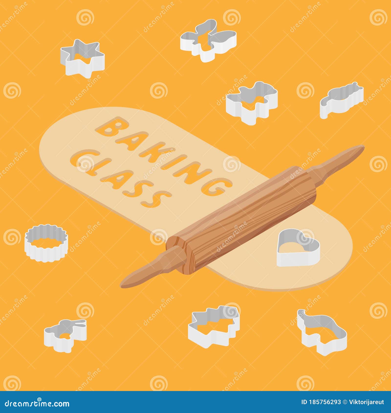 Cooking Baking Master Class. Vector Stock Illustration - Illustration ...