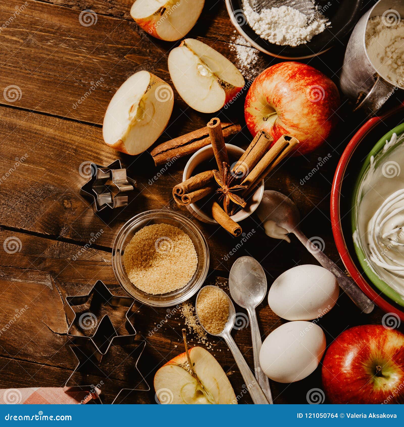 Cooking Baking Process from Above Stock Photo - Image of fall, homemade ...
