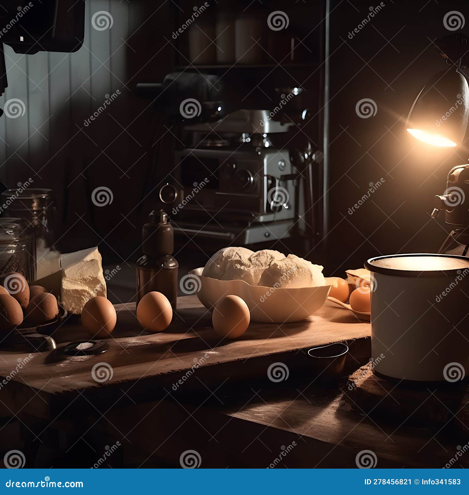 Cooking Baking Recipes Cinematic One Generative AI Stock Illustration ...