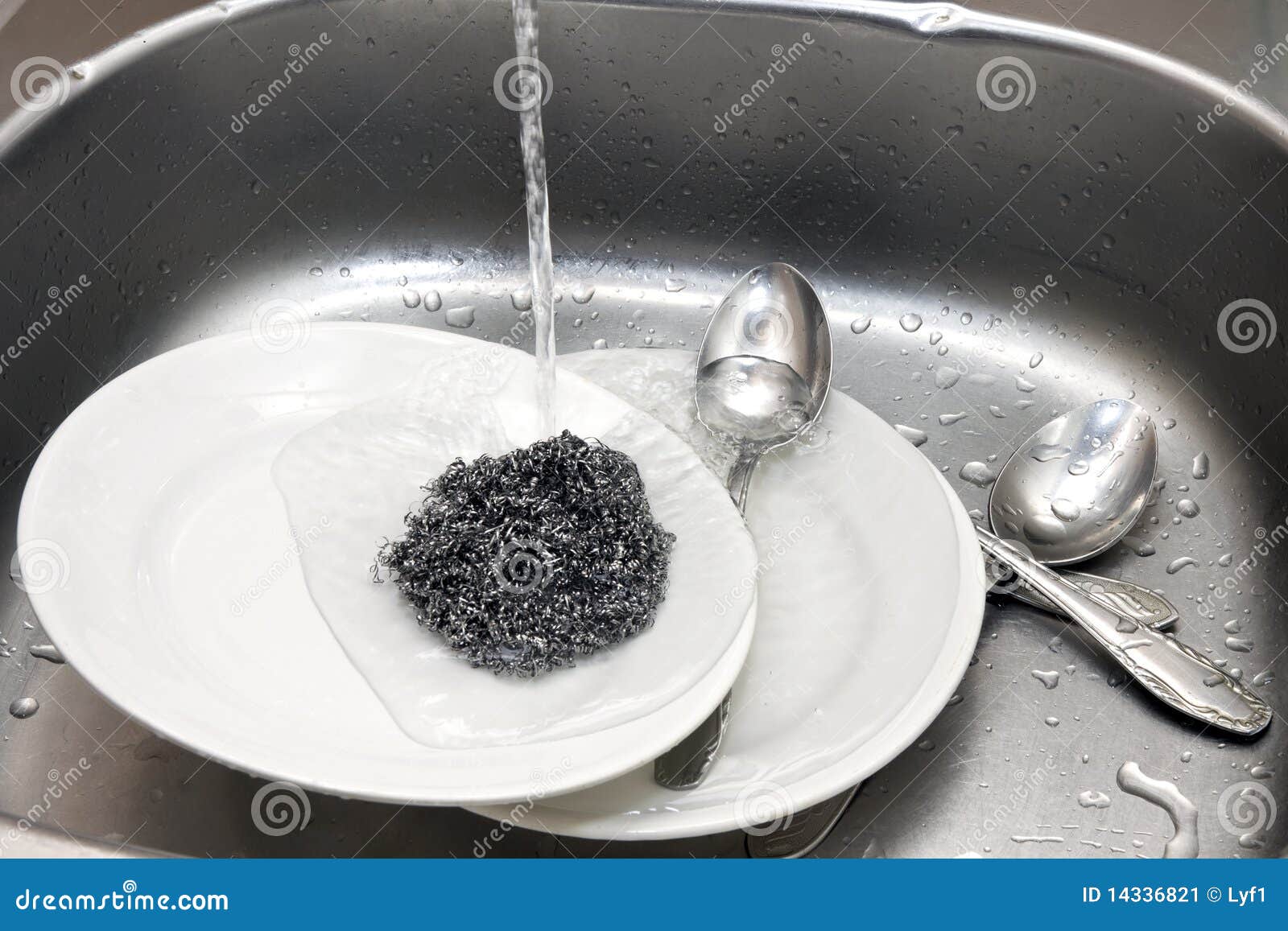Cooking battery in sink stock image. Image of domestic - 14336821