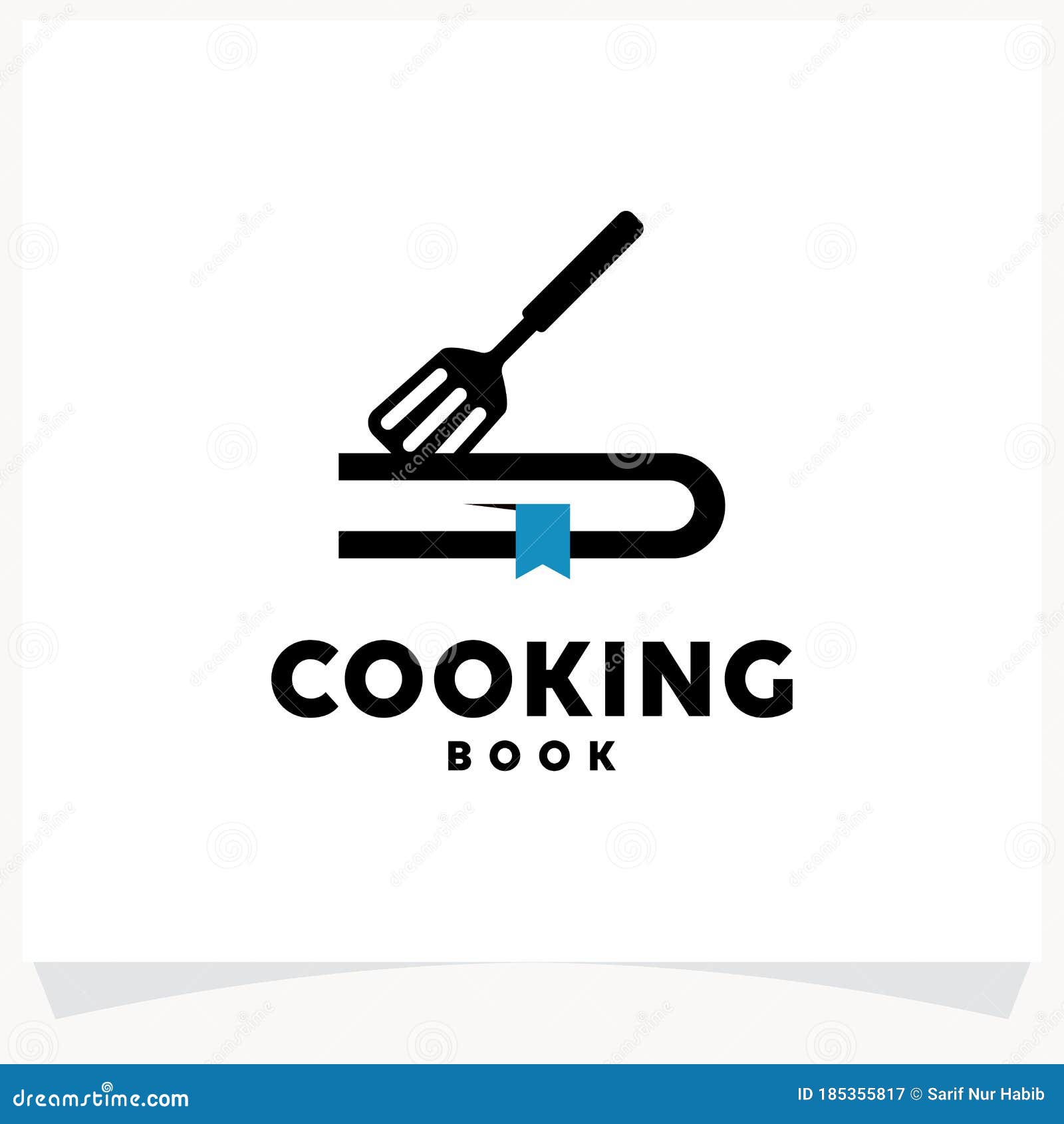 Cooking Book Logo Design Template Stock Vector - Illustration of ...