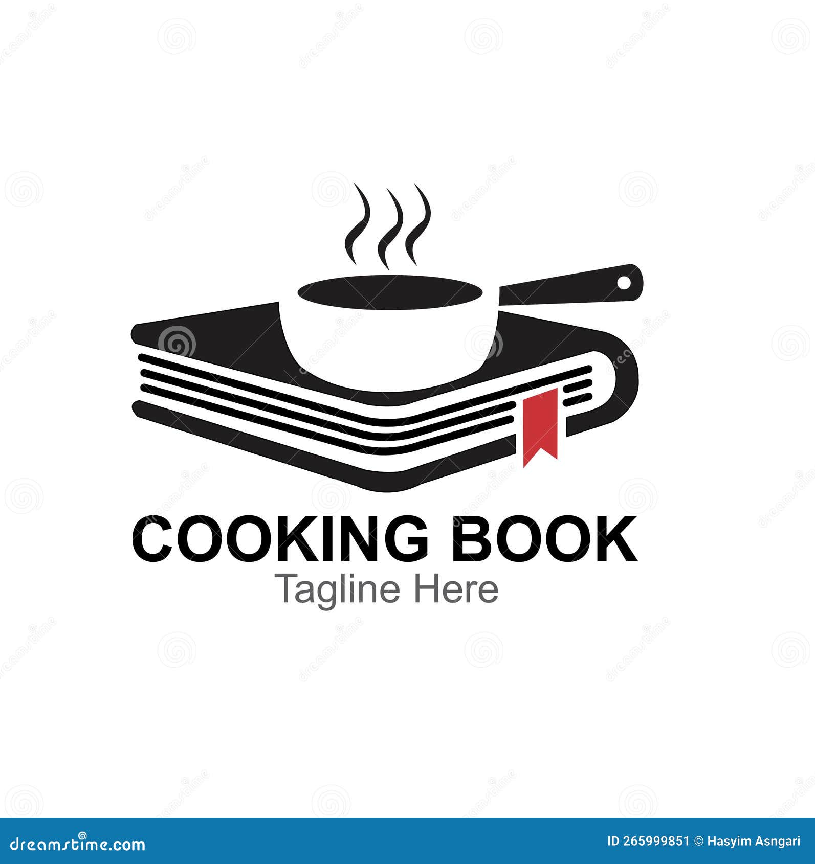 Cooking Book Logo Design Vector Stock Vector - Illustration of cafe ...
