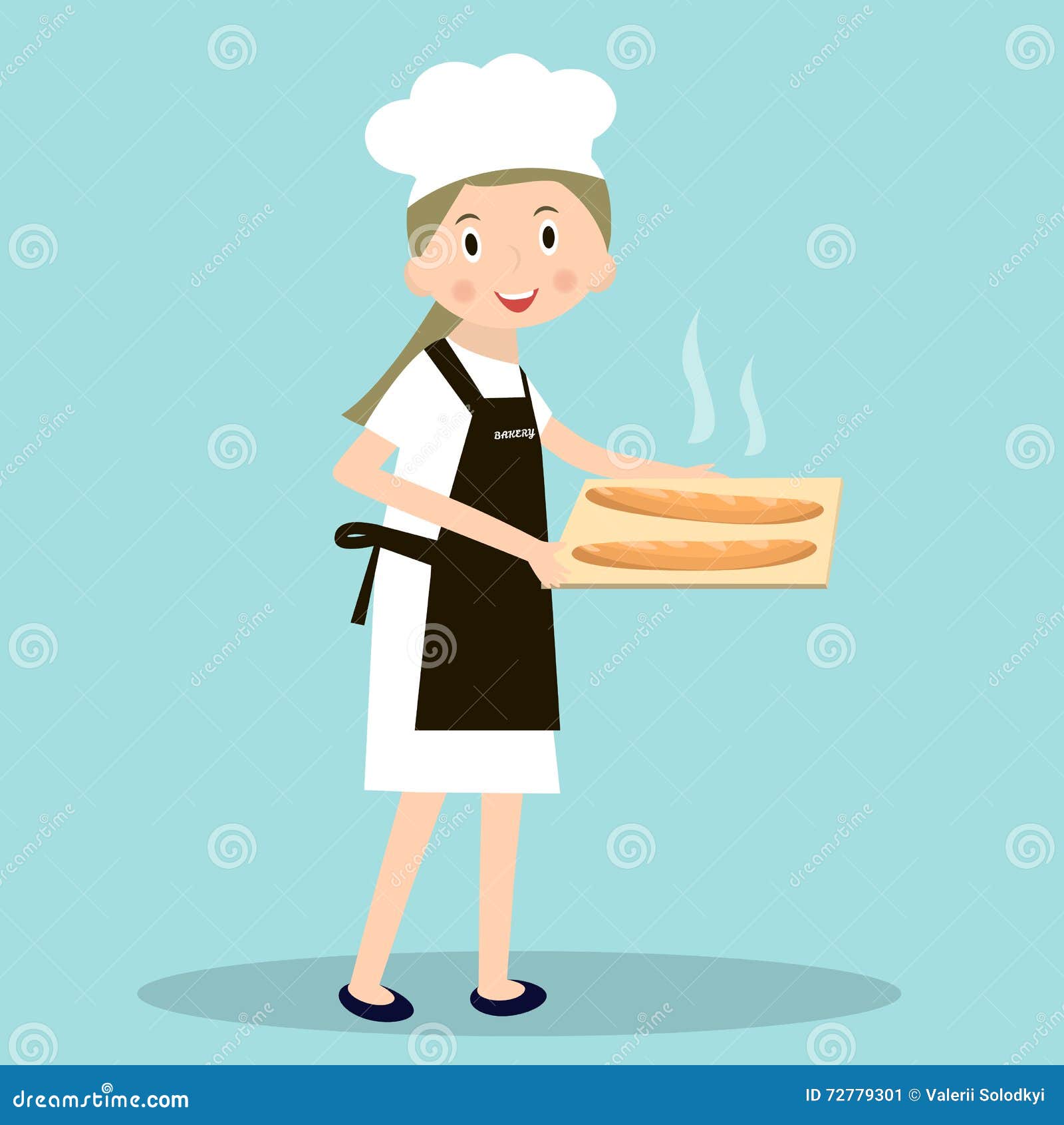 Flour Miller Carry Sack Wheat Oval Vector Illustration | CartoonDealer ...