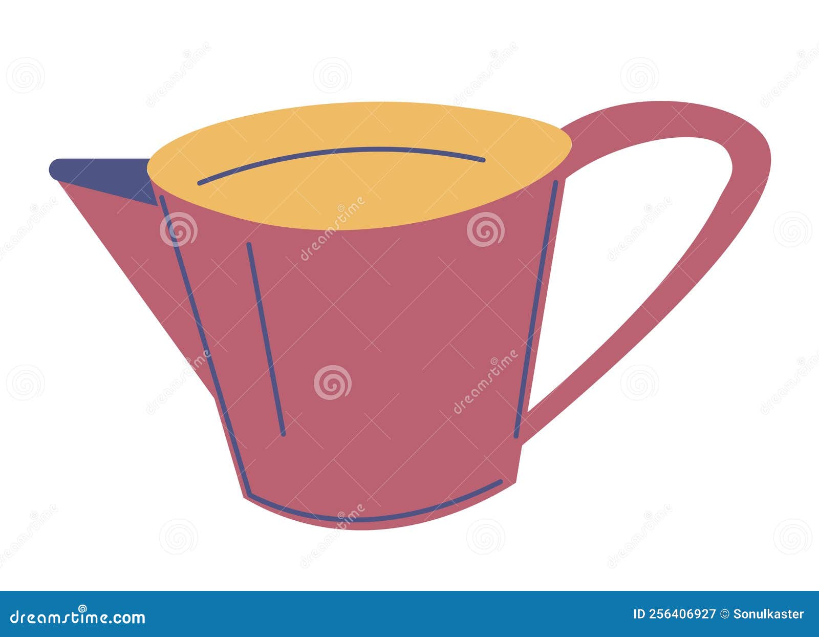 Cooking and Brewing Coffee, Pitcher Pot Vector Stock Vector ...