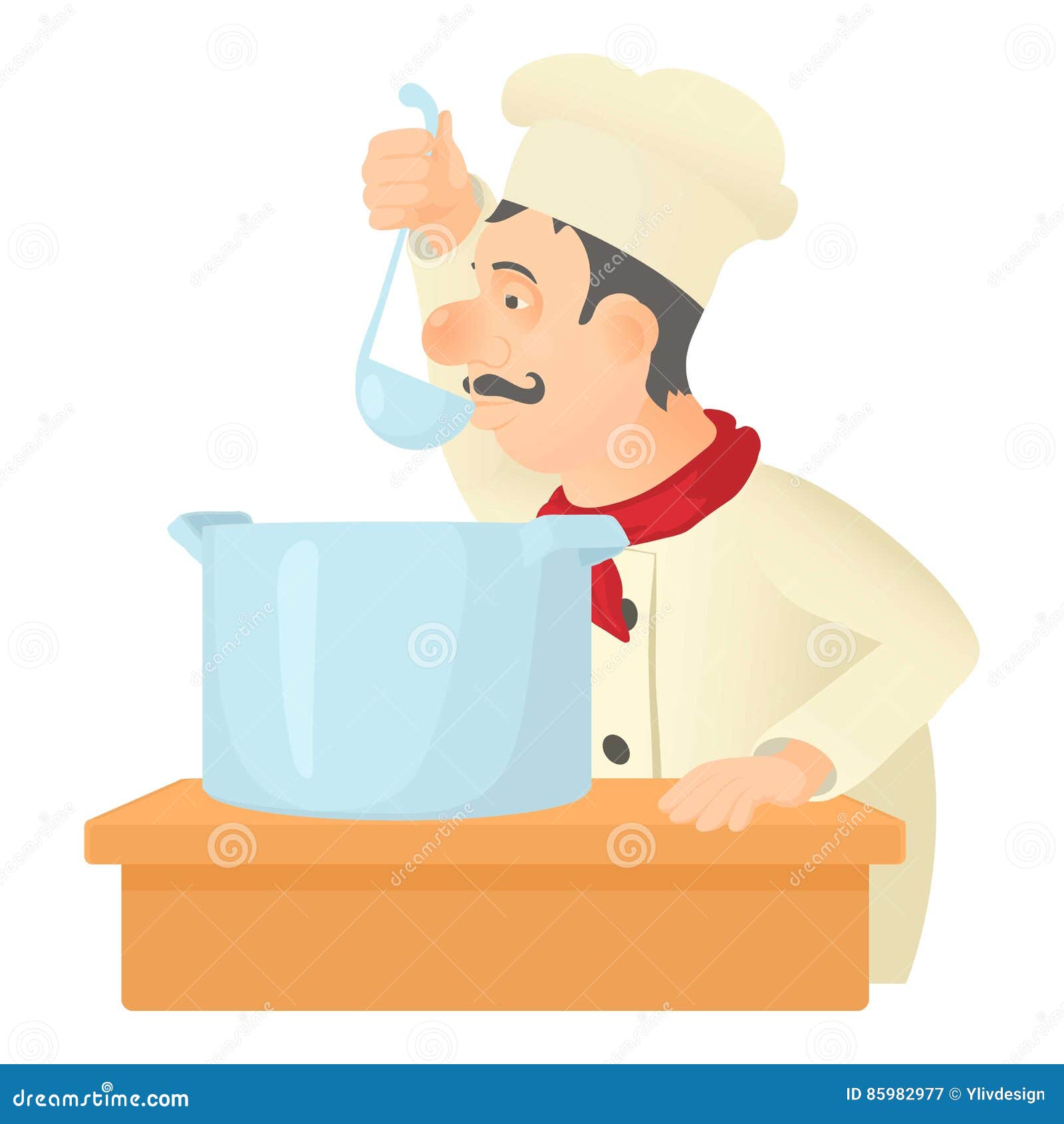 Cooking Chef Icon, Cartoon Style Stock Vector - Illustration of person ...