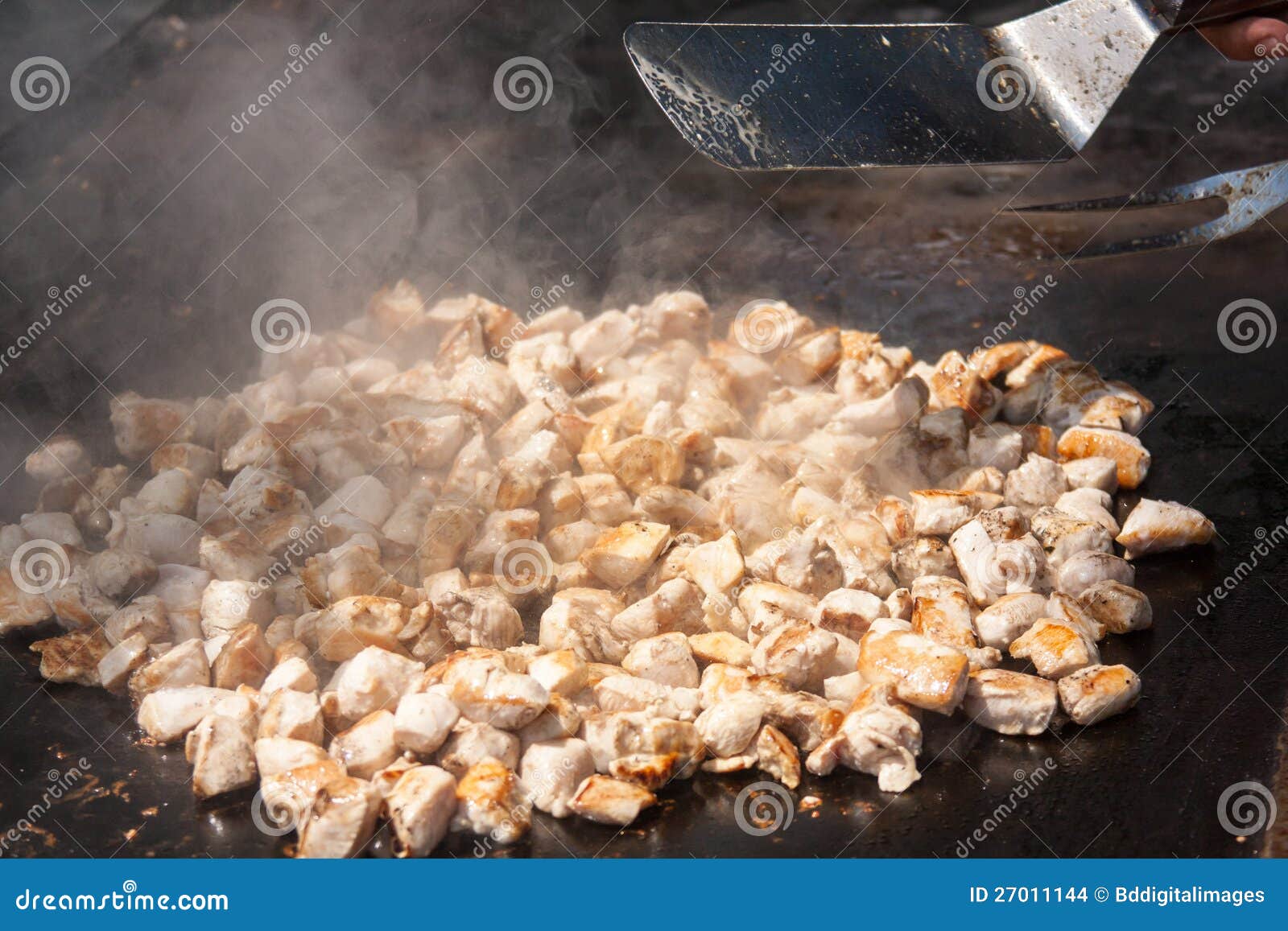 Cooking Chopped Chicken stock photo. Image of healthy - 27011144