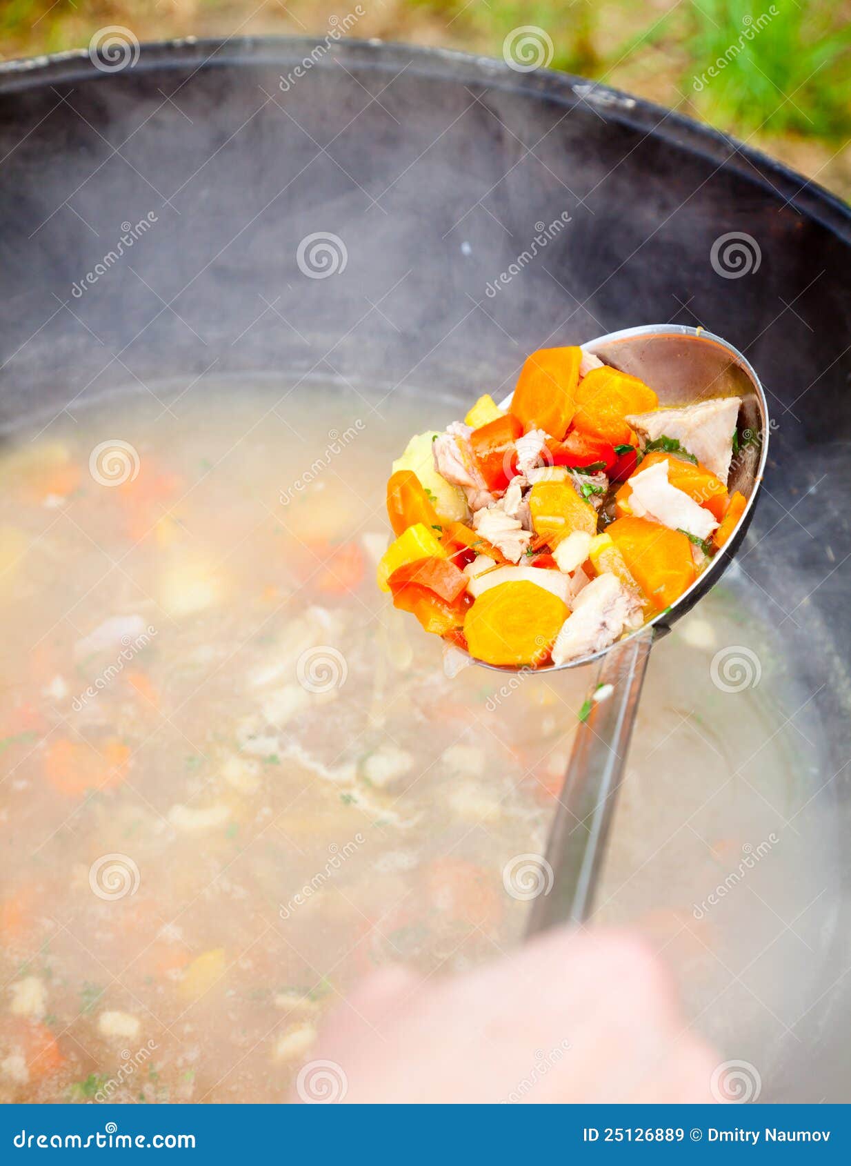 Cooking Chorba Soup in Kazan Stock Image - Image of dinner, outdoors ...