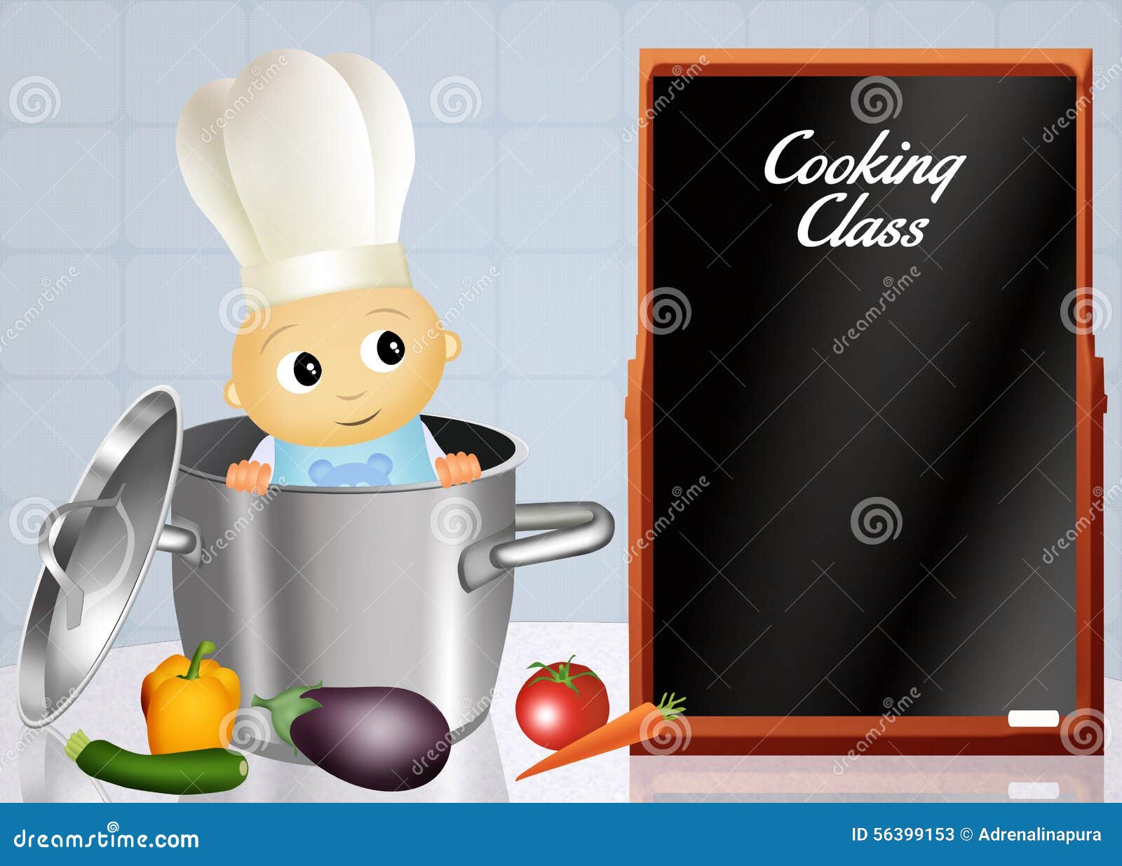 Cooking class stock illustration. Illustration of smile - 56399153