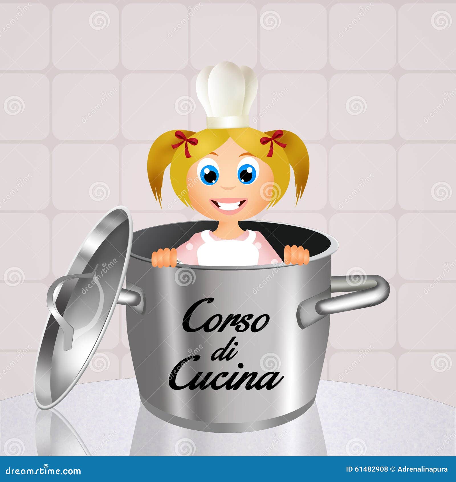 Cooking class stock illustration. Illustration of kitchen - 61482908