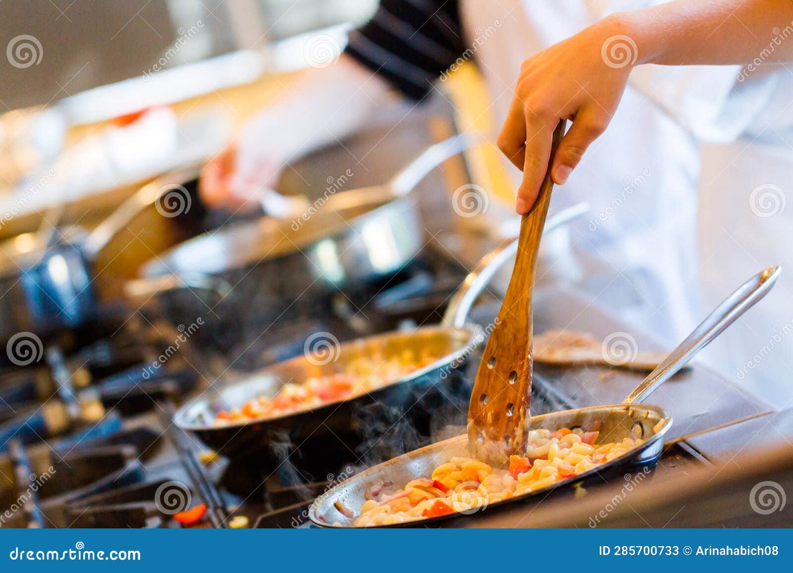 Cooking class stock image. Image of cabinet, child, children - 285700733