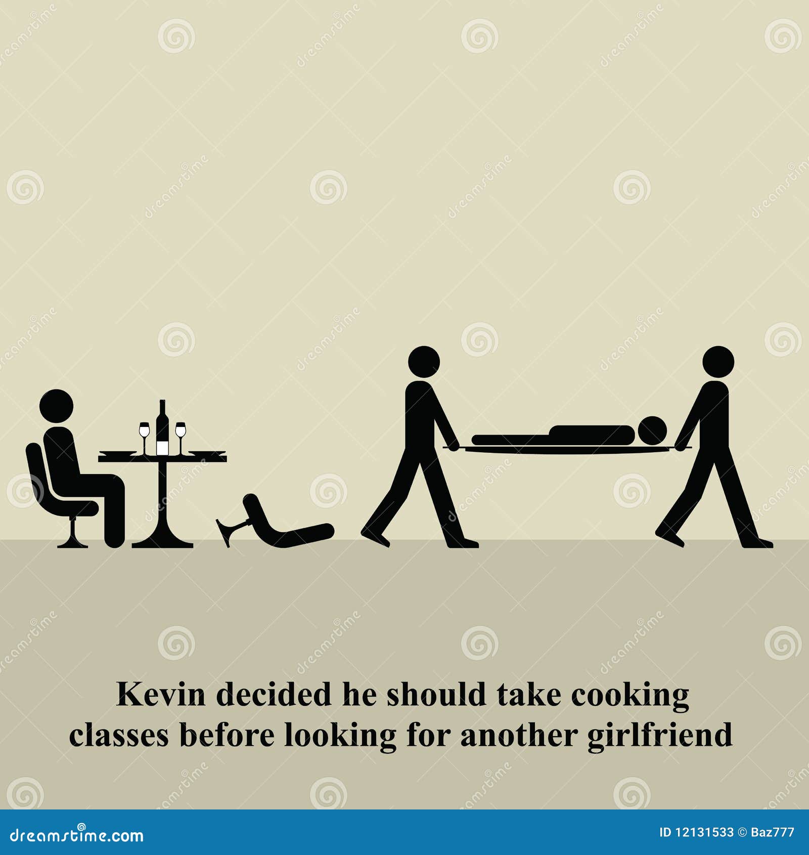 Cooking classes stock vector. Illustration of humorous - 12131533