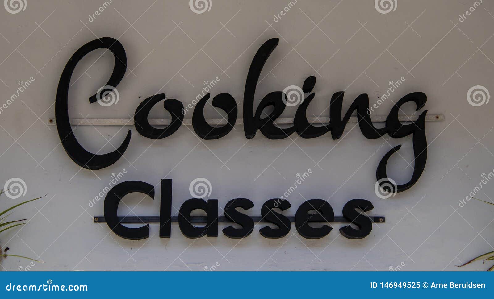 A Cooking Classes Sign stock image. Image of peruvian - 146949525