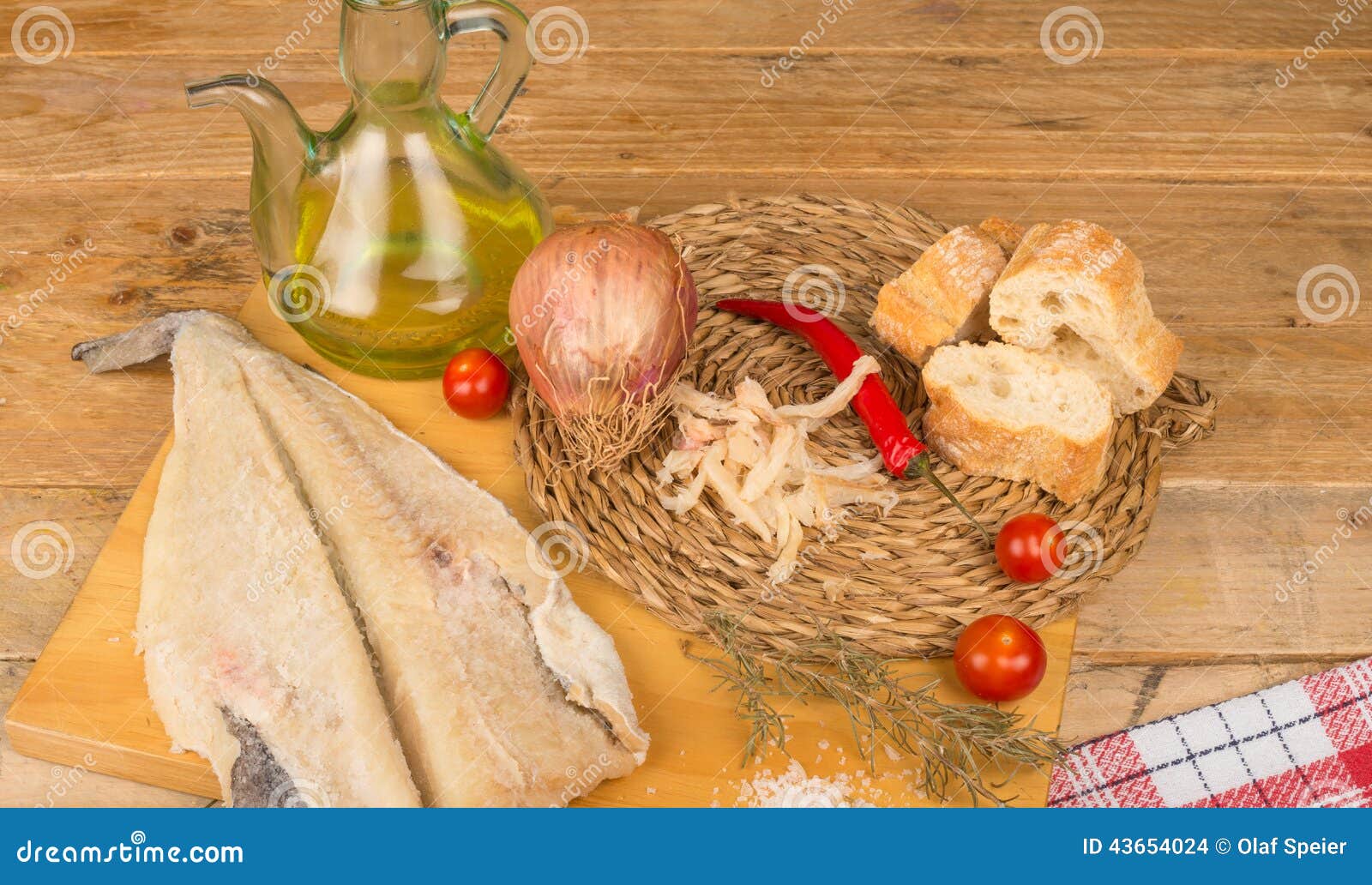 Cooking cod fish stock photo. Image of mediterranean - 43654024