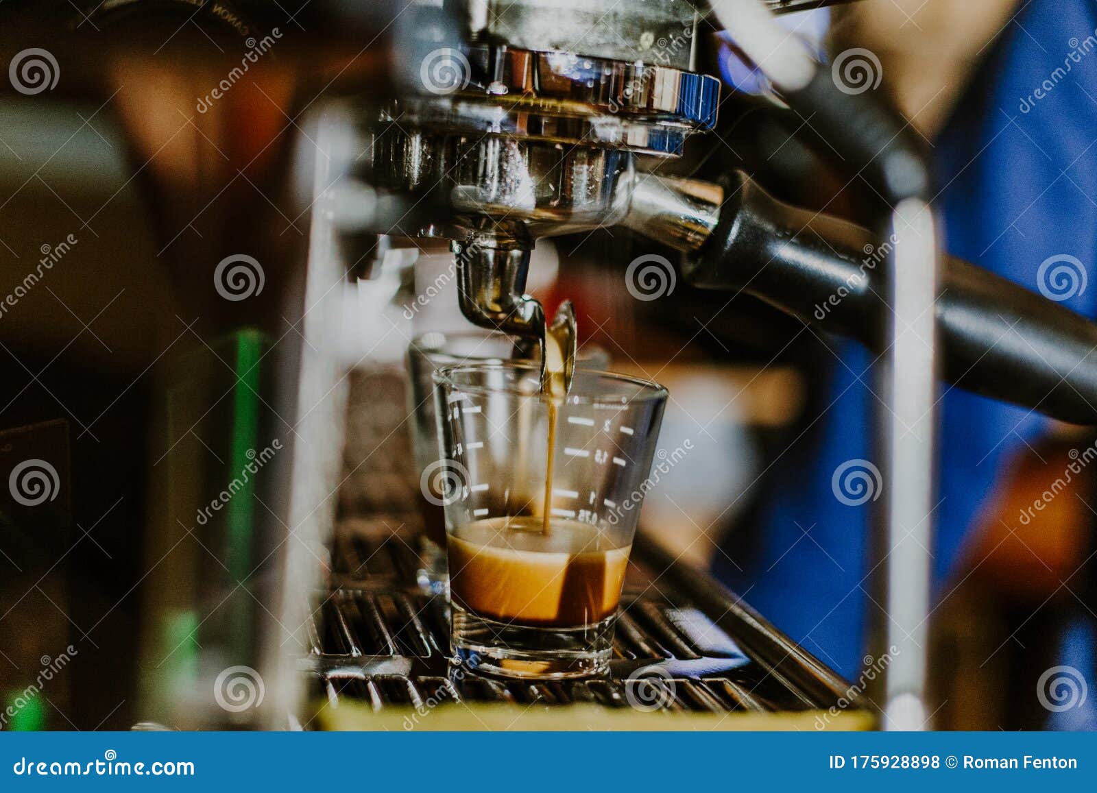 Cooking Coffee on Modern Espresso Machine Stock Photo - Image of ...