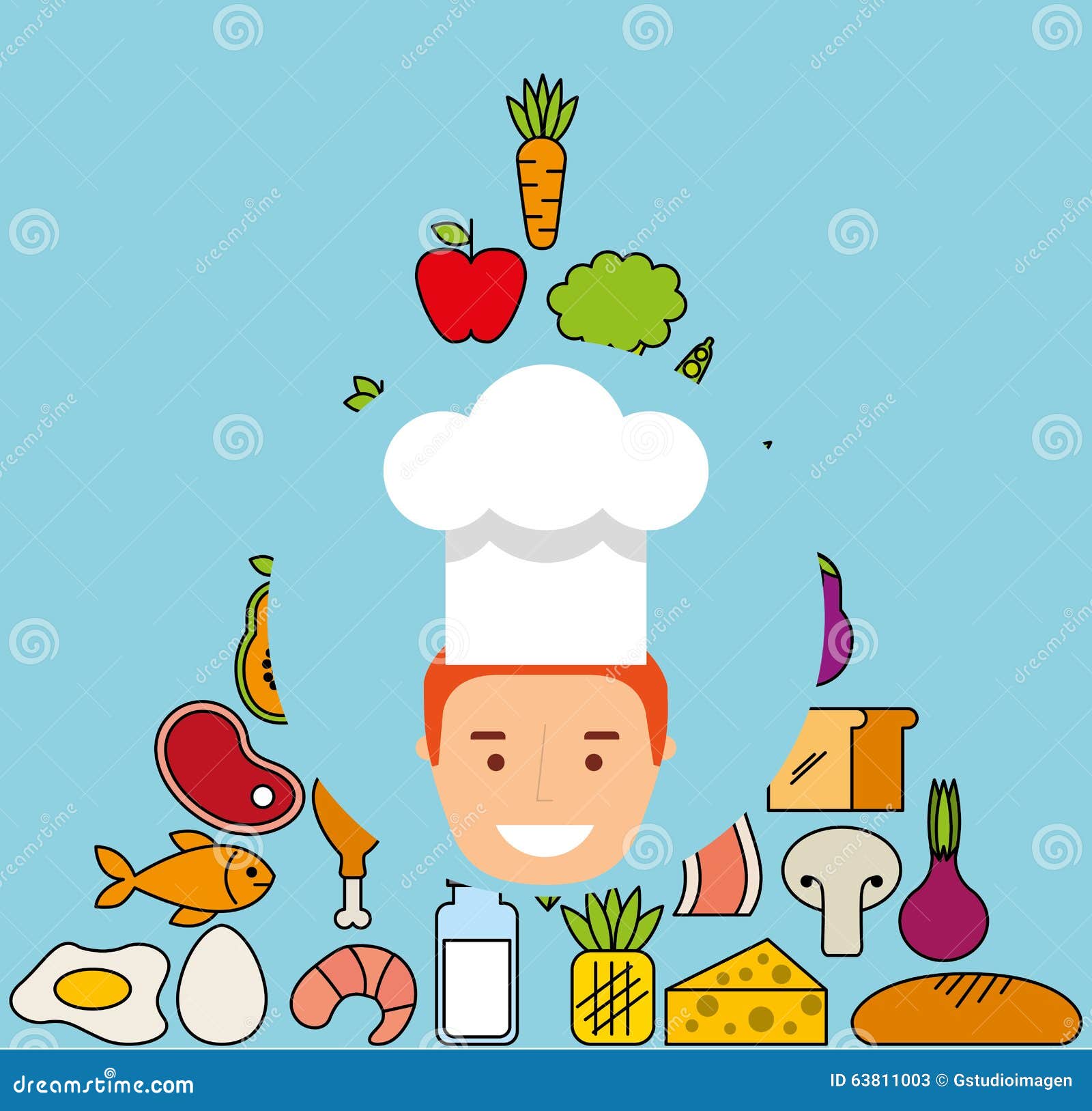Cooking concept design stock illustration. Illustration of recipe ...