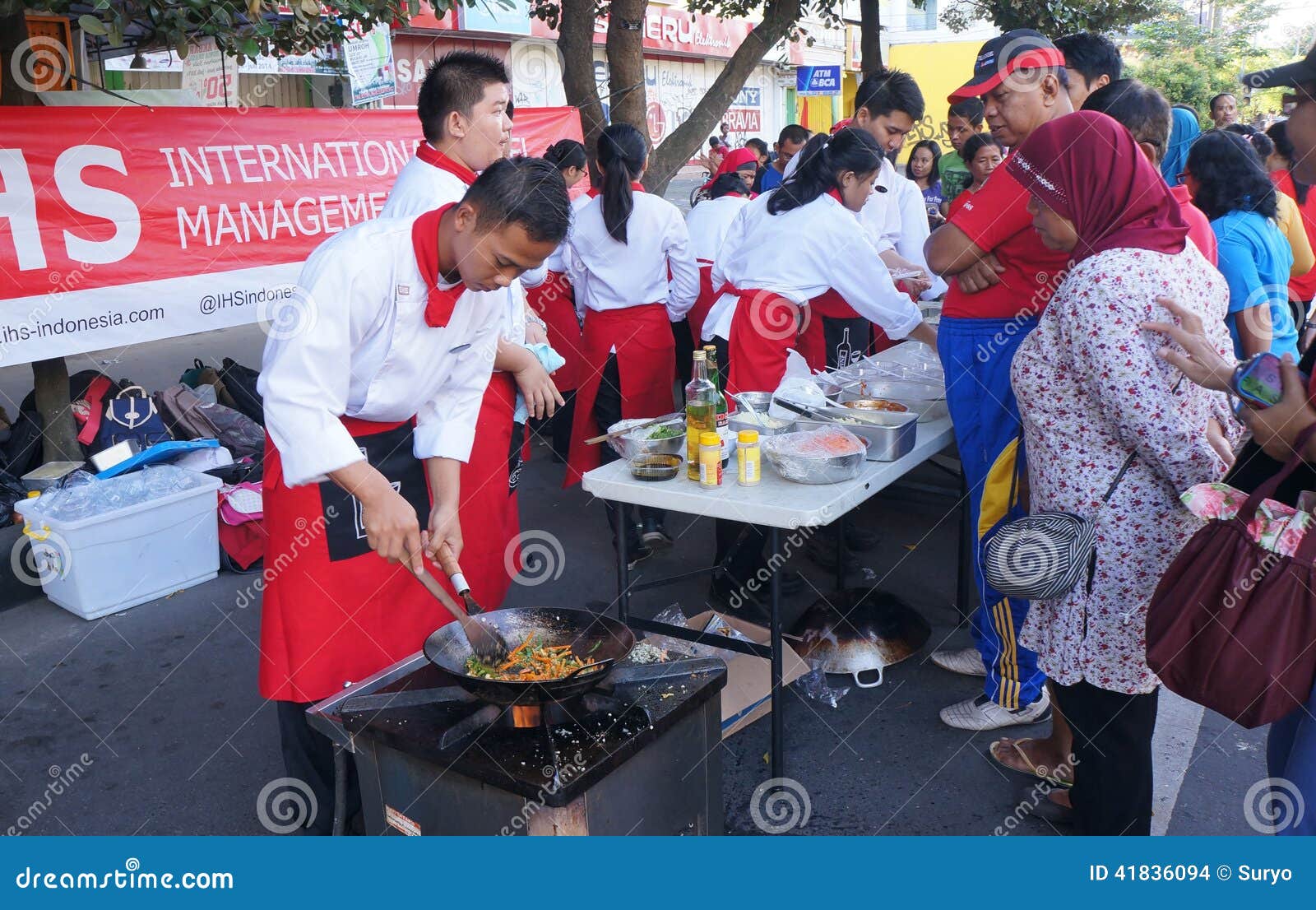 Cooking contest editorial stock image. Image of recreation - 41836094