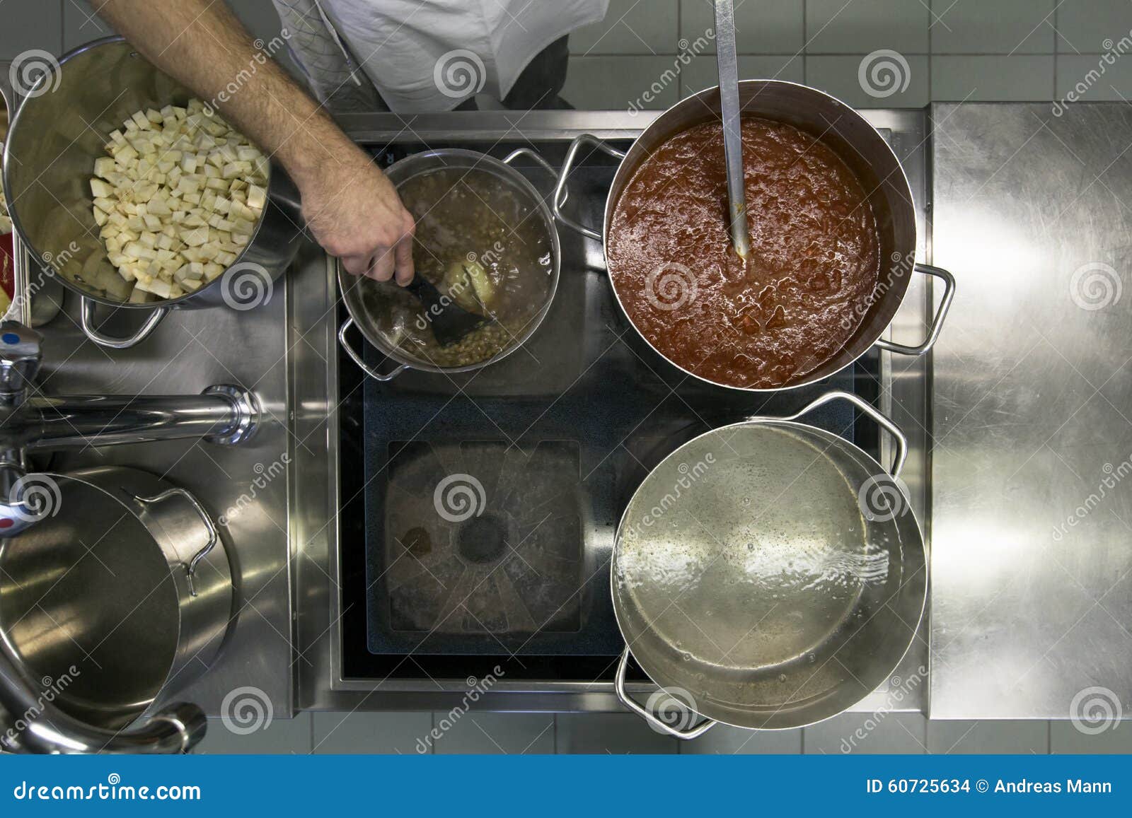 Cooking Soup and Tomato Sauce Stock Photo - Image of food, ingredients ...