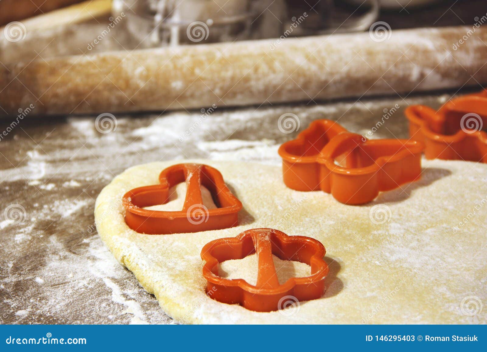 Cooking Cookies in the Kitchen. Bakery Products Stock Image - Image of ...