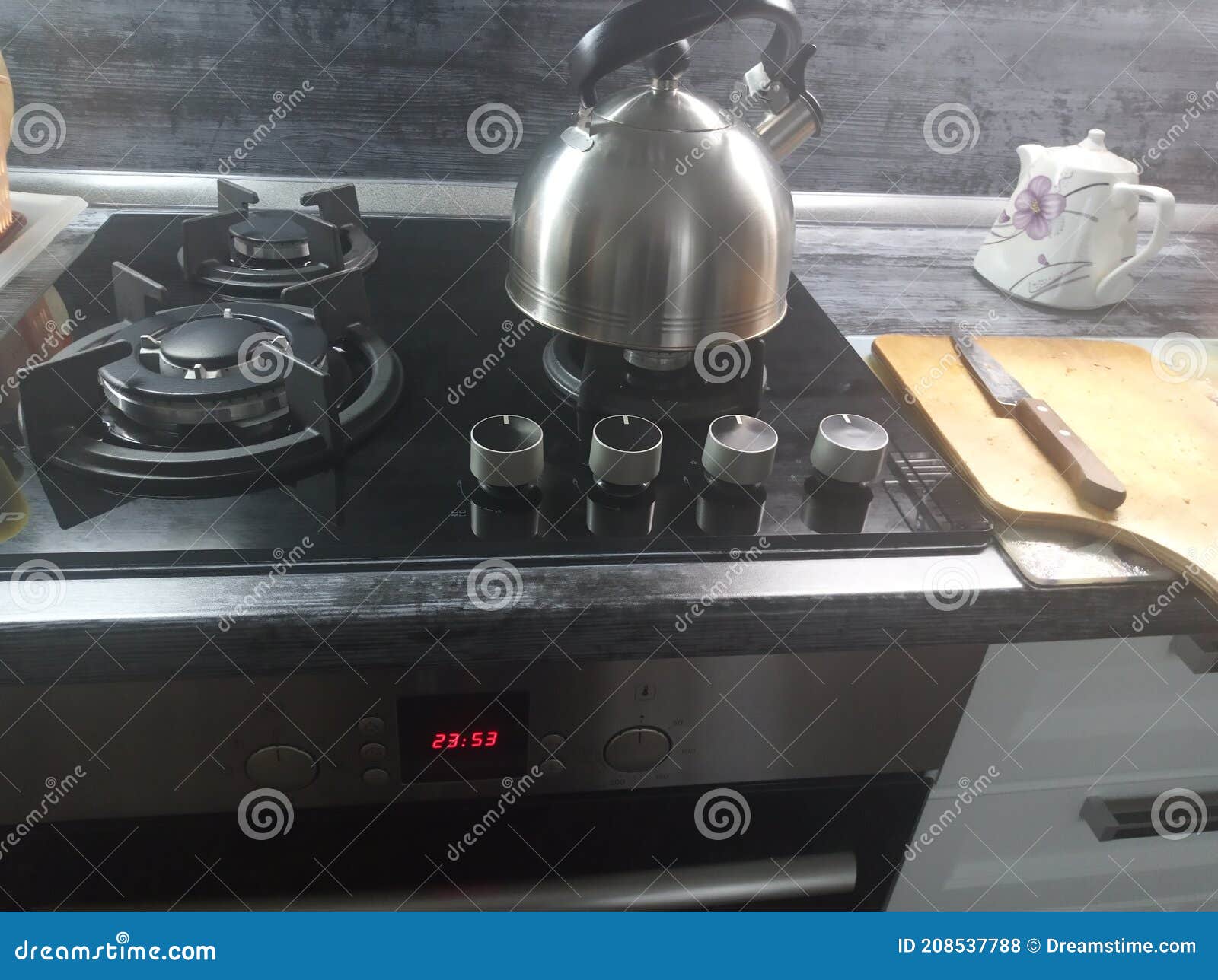 Cooking cool kitchen stock photo. Image of food, cooking - 208537788