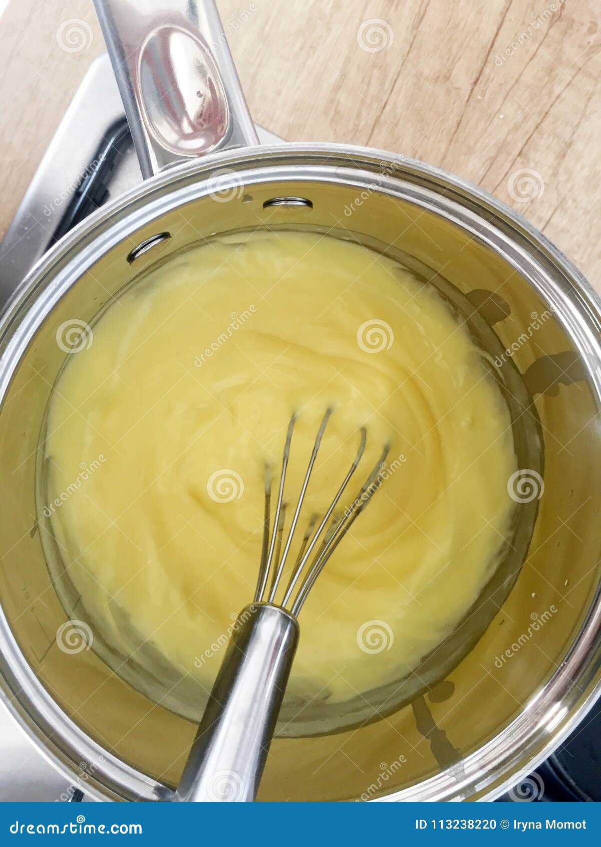 Cooking Cream in the Kitchen Stock Photo - Image of yogurt, dessert ...