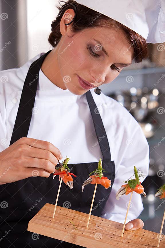 Cooking demonstration stock image. Image of chef, cook - 16668855