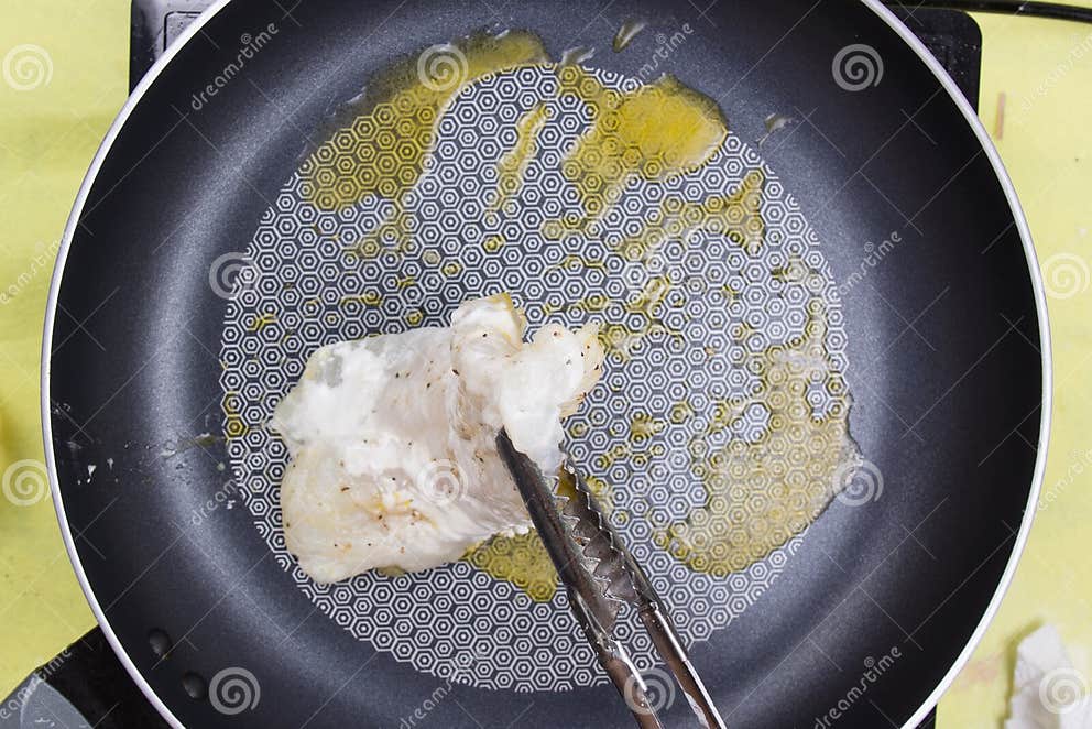 Cooking dory fish Steak stock photo. Image of cooking - 75360902