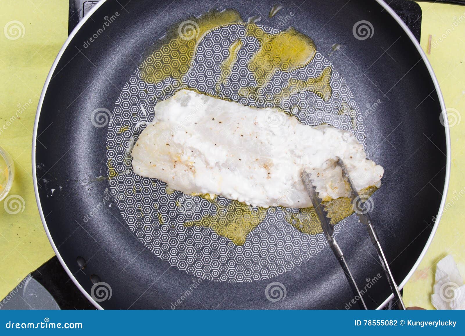 Cooking dory fish Steak stock photo. Image of closeup - 78555082