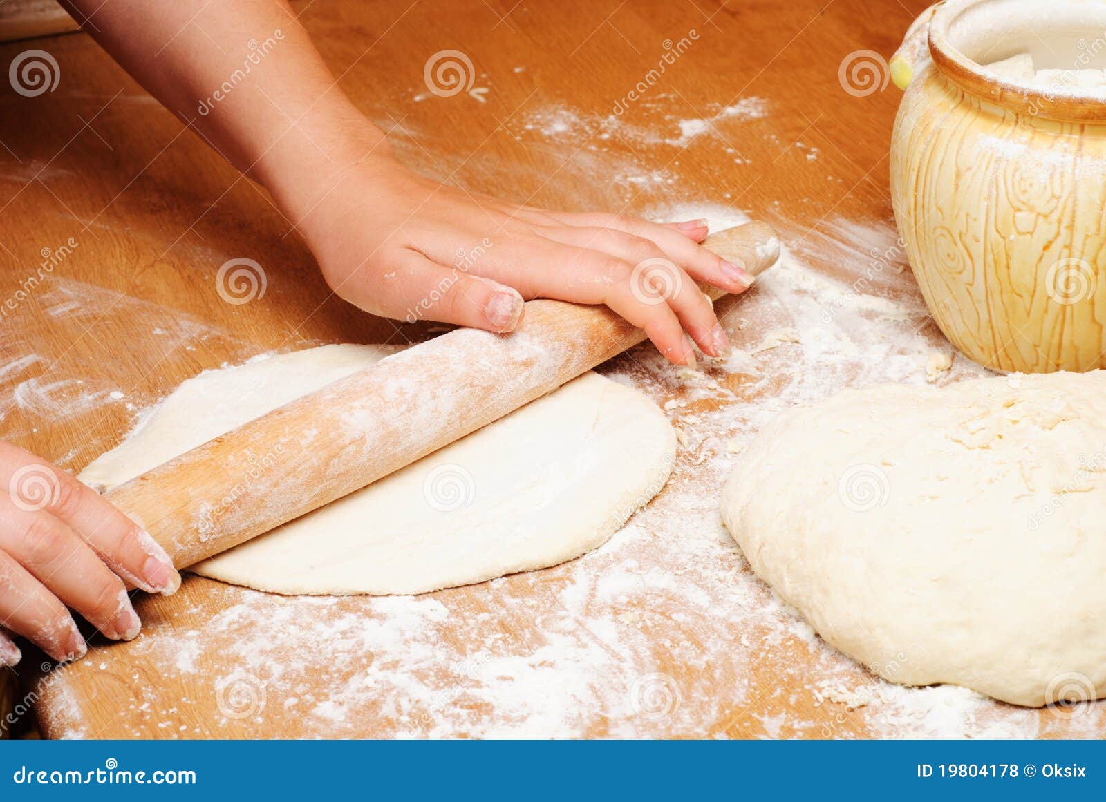 Cooking dough stock photo. Image of domestic, ingredient - 19804178
