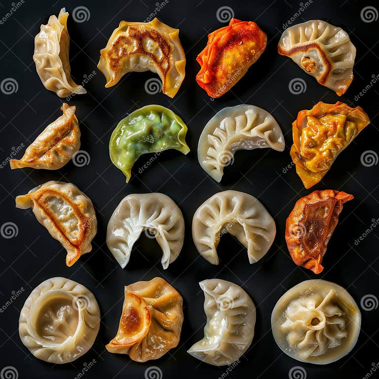 Cooking Dumplings Various Types, Oriental Ravioli, Gyoza, Dim Sum ... Cooking Dumplings Various Types, Oriental Ravioli, Gyoza, Dim Sum ...