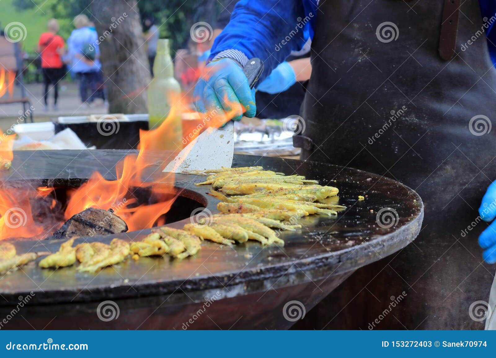 Cooking on fire stock image. Image of festival, bonfire - 153272403