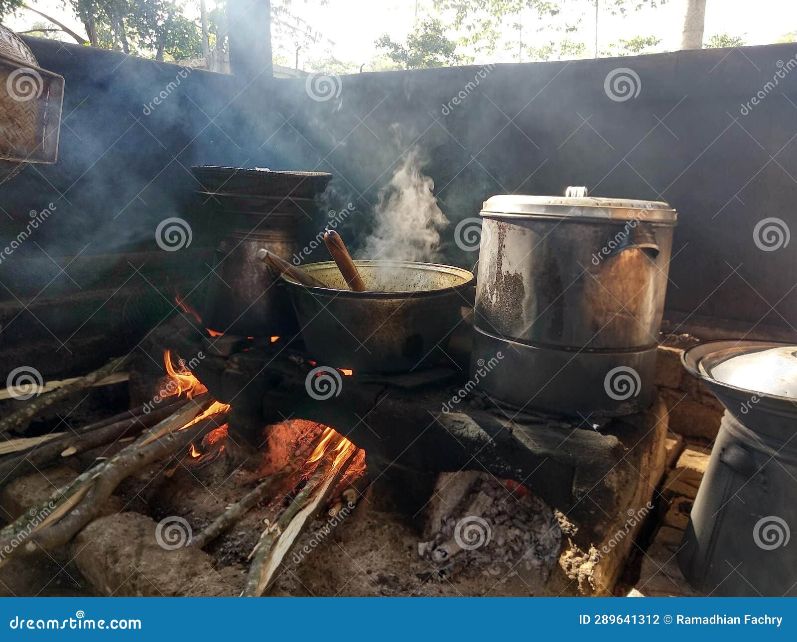Cooking with Fire Woods stock photo. Image of cooking - 289641312