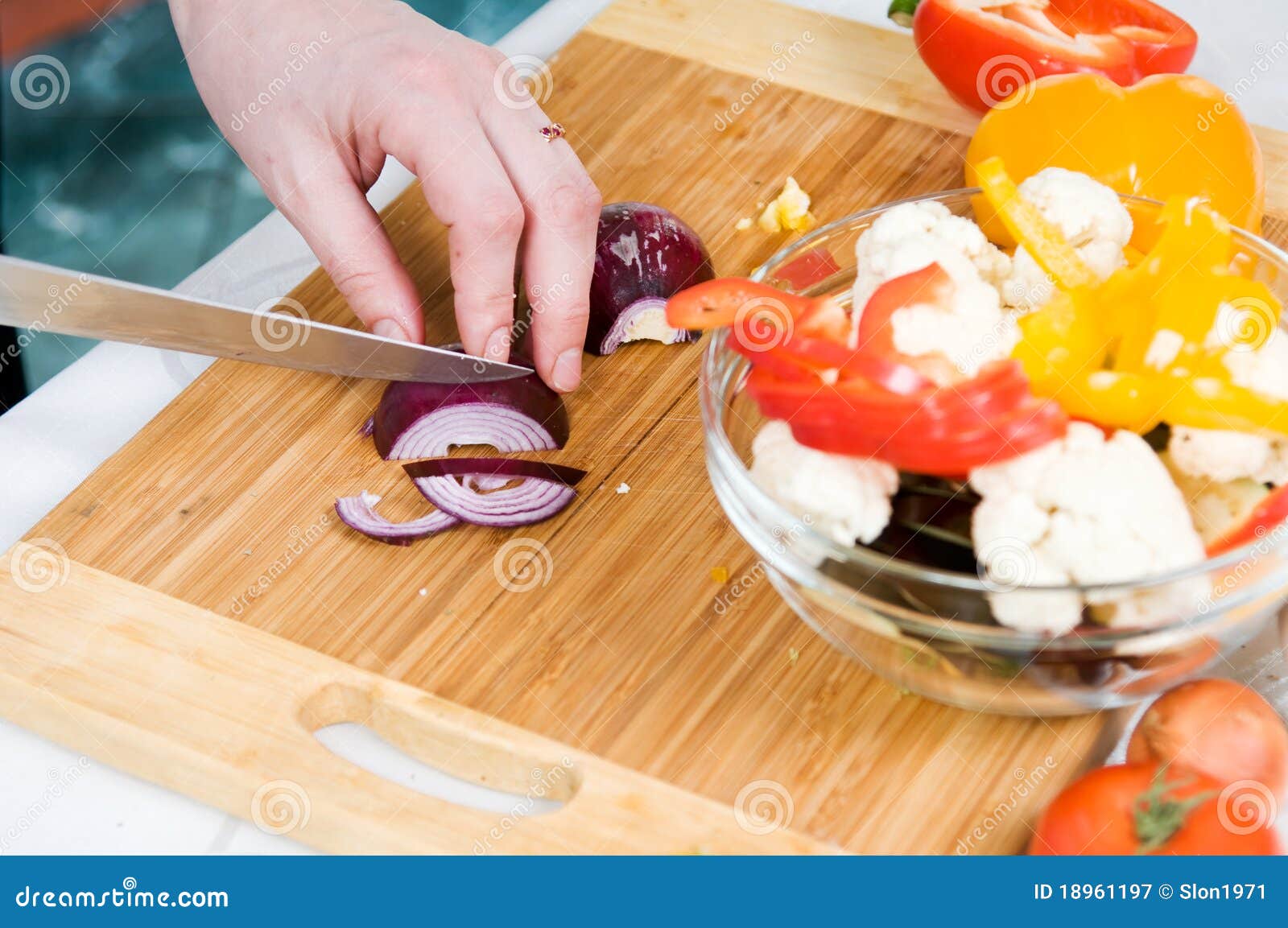 Cooking food stock image. Image of girl, olive, home - 18961197