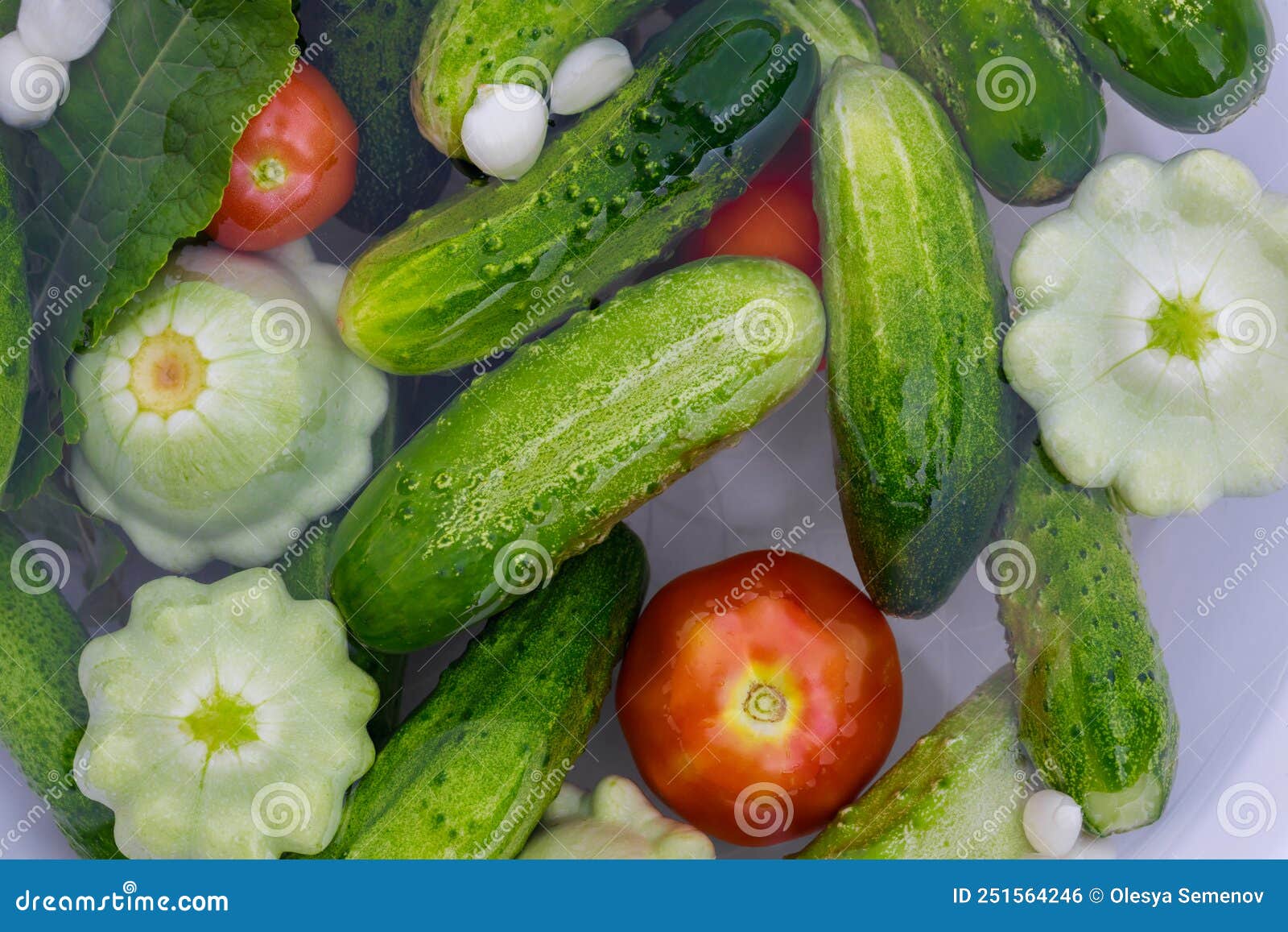 Cooking Fresh Vegetables Picked from the Garden. Stock Photo - Image of ...
