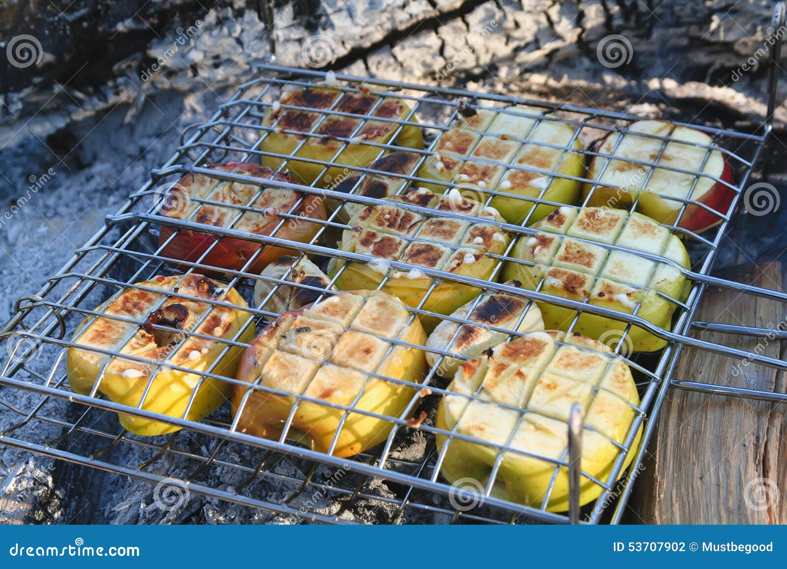 Cooking fruits - grill BBQ stock photo. Image of fresh - 53707902