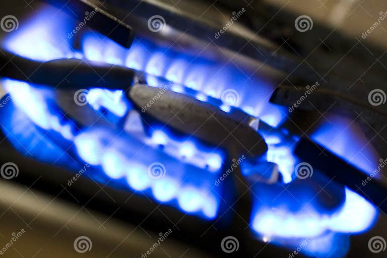 COOKING with GAS stock photo. Image of blue, heating, flame - 6883926