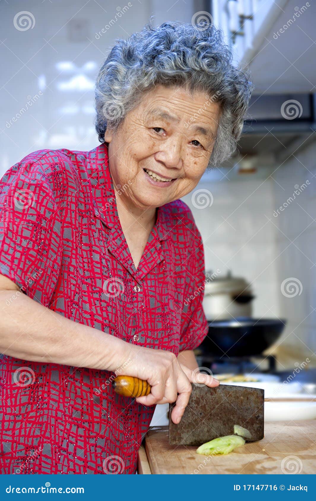 Cooking grandmother stock photo. Image of cheerful, oriental - 17147716