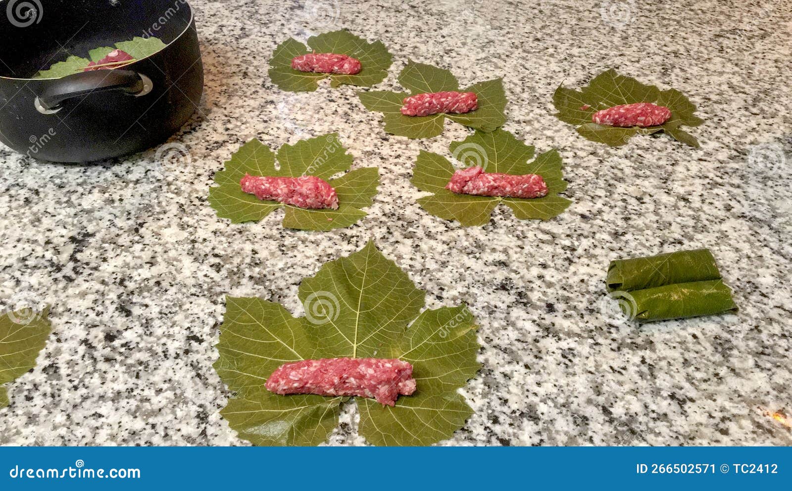 Cooking Grape Juice, Corn And White Flour In Big Pot Boiler Mixing With ...